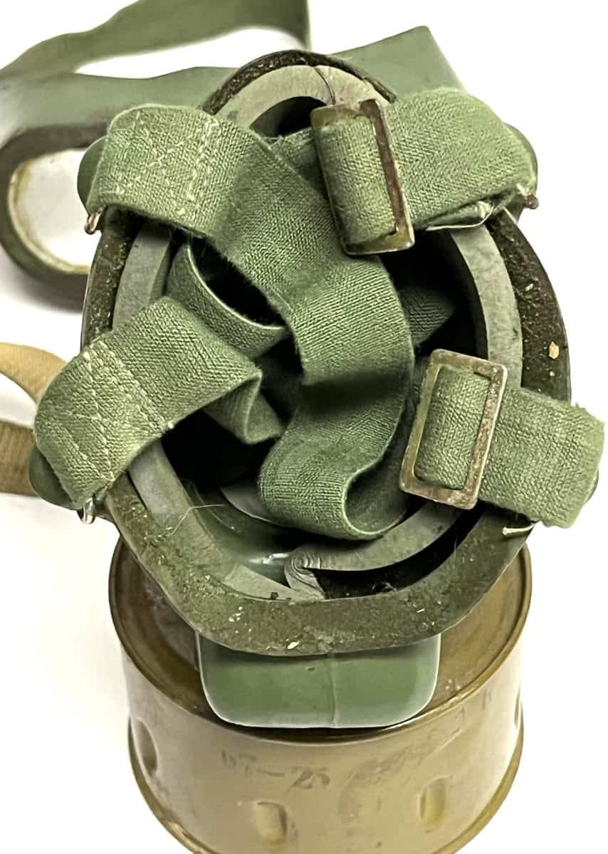 North Vietnamese Army Type 66 Gas Mask complete with Bag - Enemy Militaria