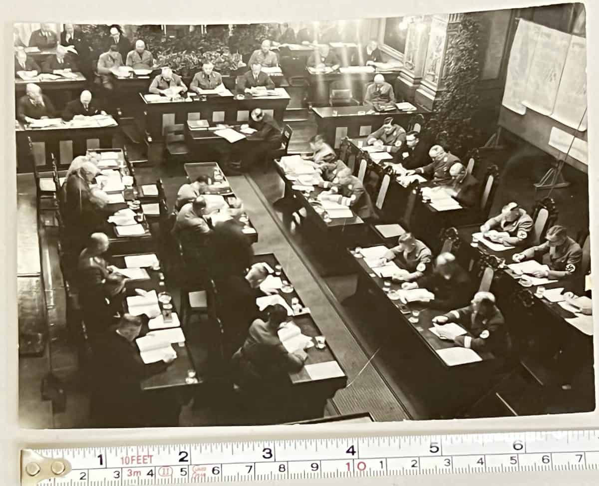 German WW2 Photo of Political or Judicial Proceeding # 2 - Enemy Militaria