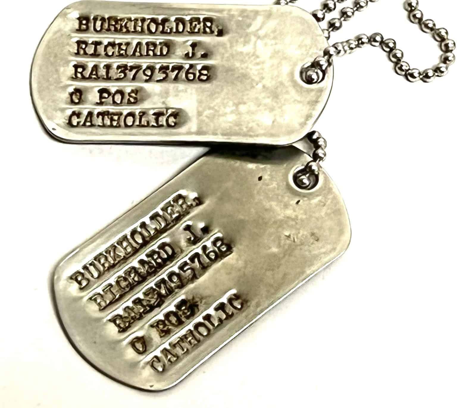 US Korean War Dog Tags - Enemy Militaria