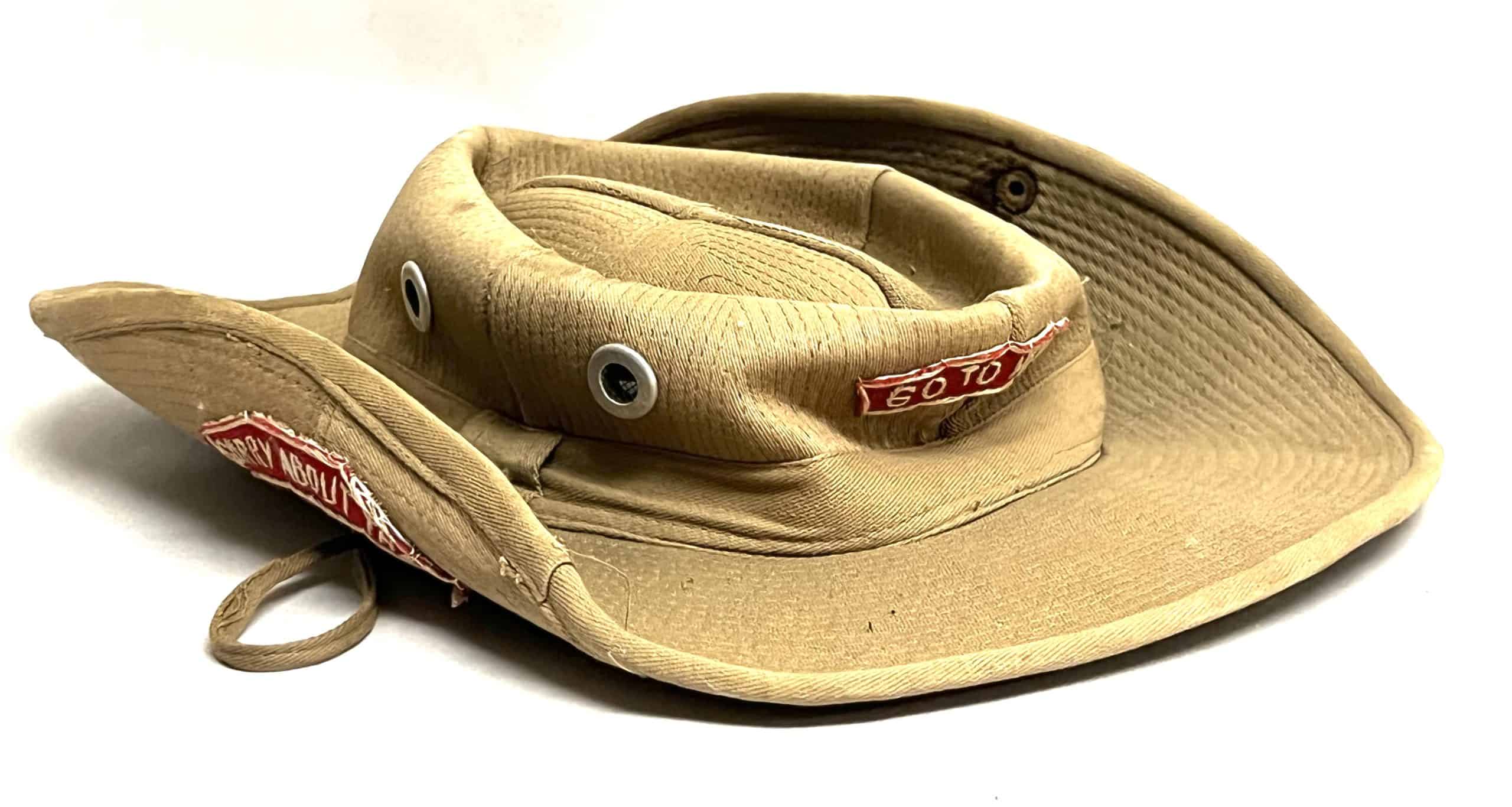 US Vietnam War RVN Made Boonie Hat with Patches & Captain's Bars ...