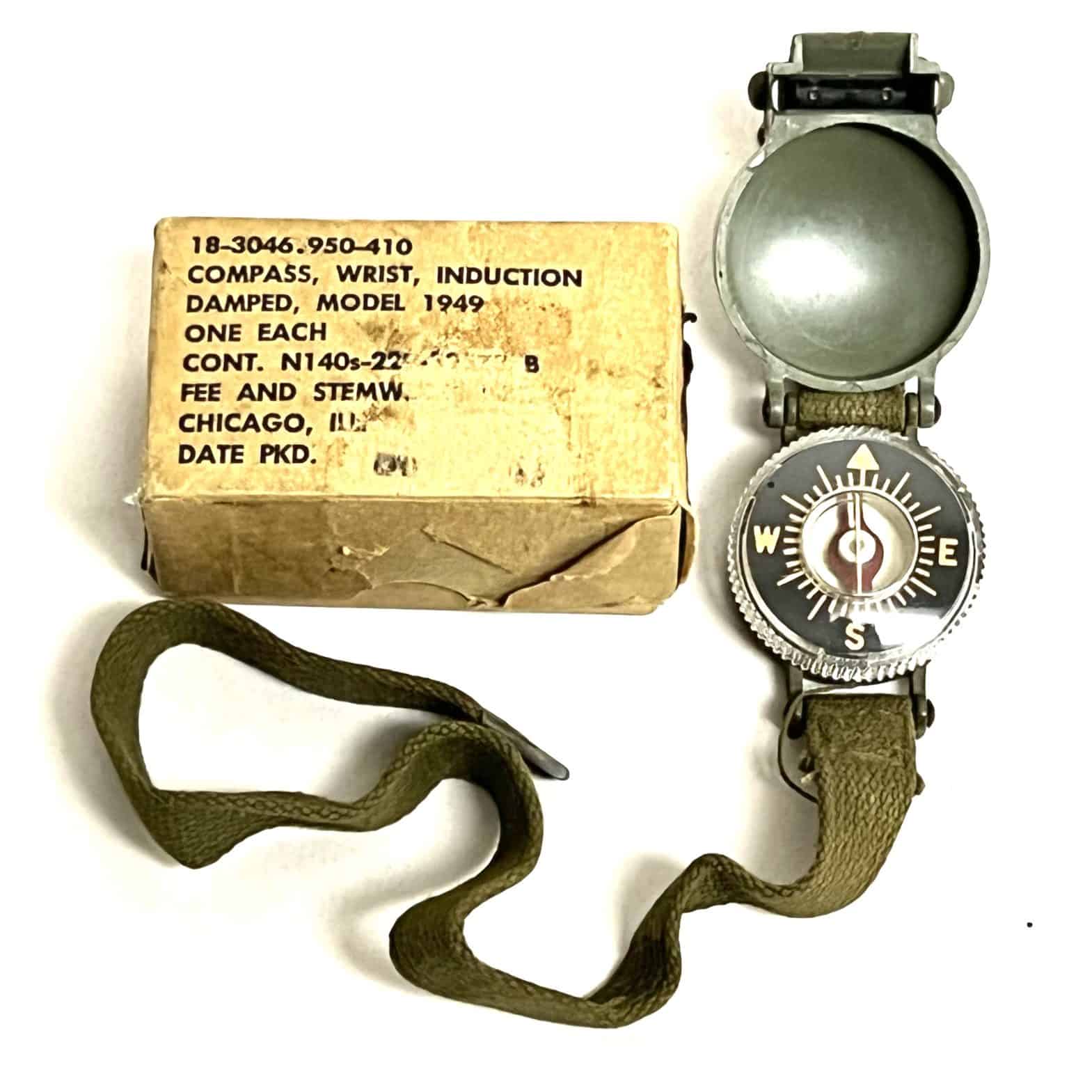 US Korean War Wrist Compass in the Box - Enemy Militaria