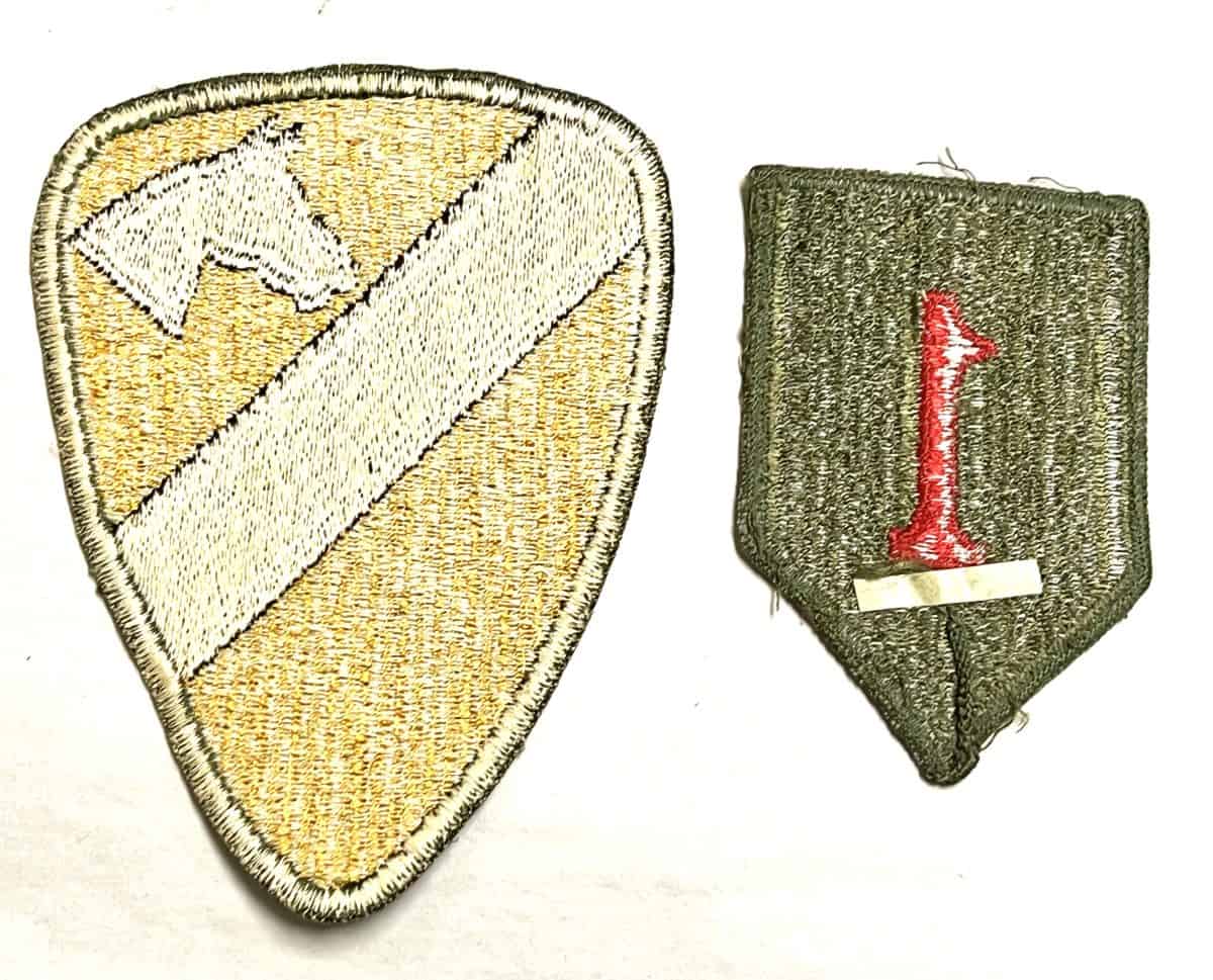 US Vietnam War 1st Infantry and 1st Cav Patches - Enemy Militaria