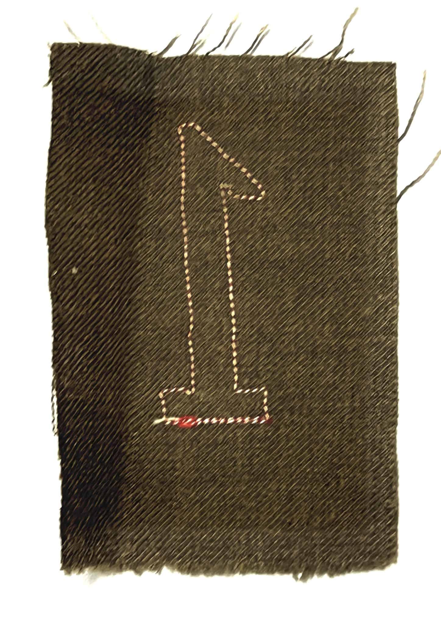 US WW1 1st Infantry Division Patch Wool "Big Red One" on Wool - Enemy ...