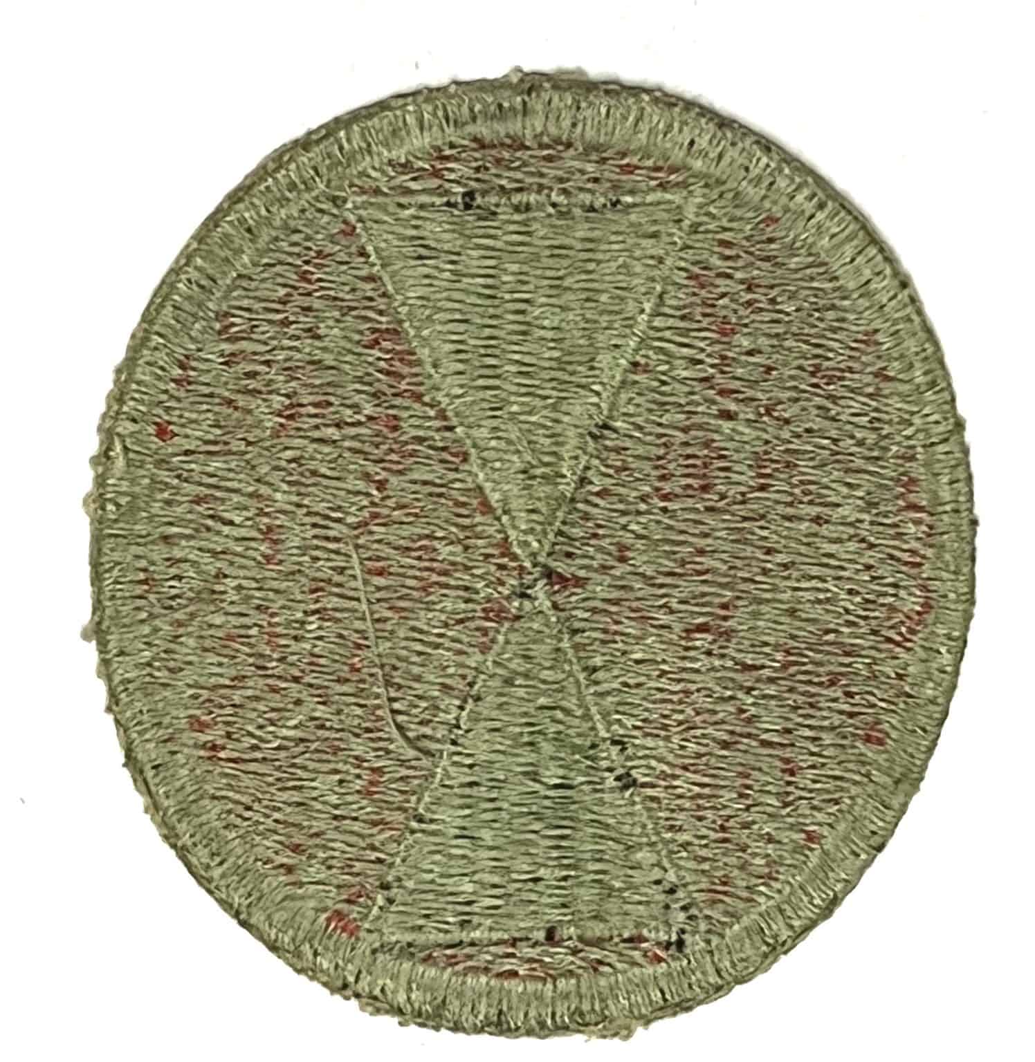 US WW2 Green Border Cut Edge Green Back Patch for 7th Infantry Division ...