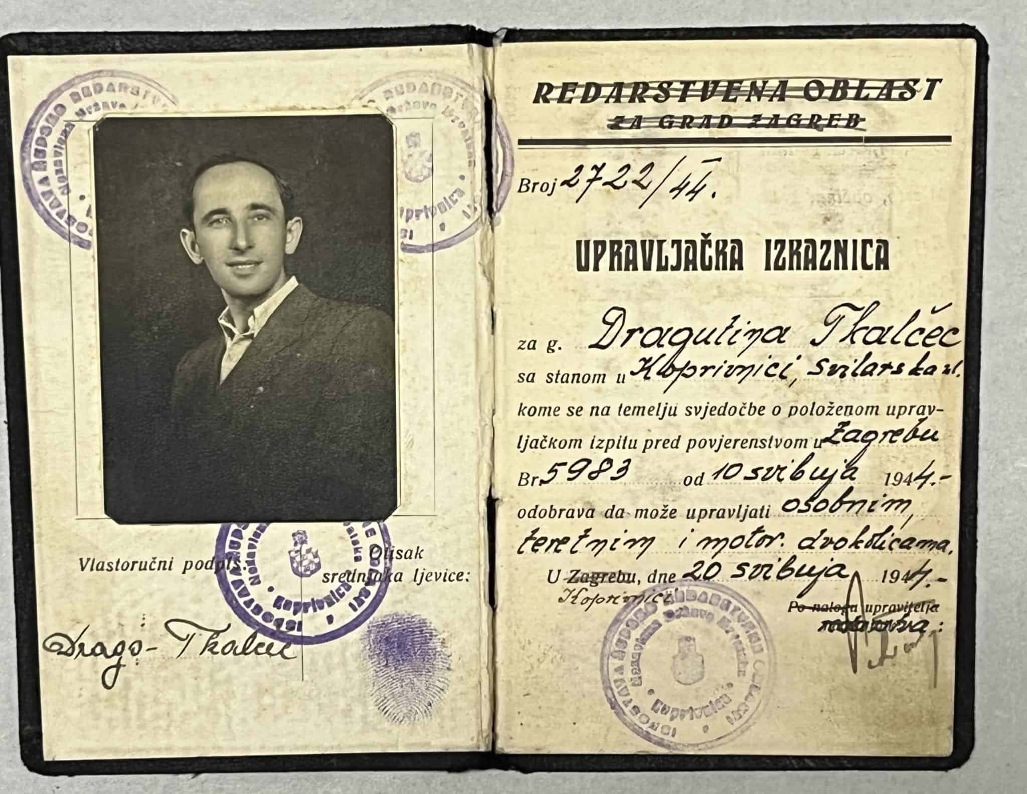 WW2 German Allies' Identification Card for the Independent State of ...