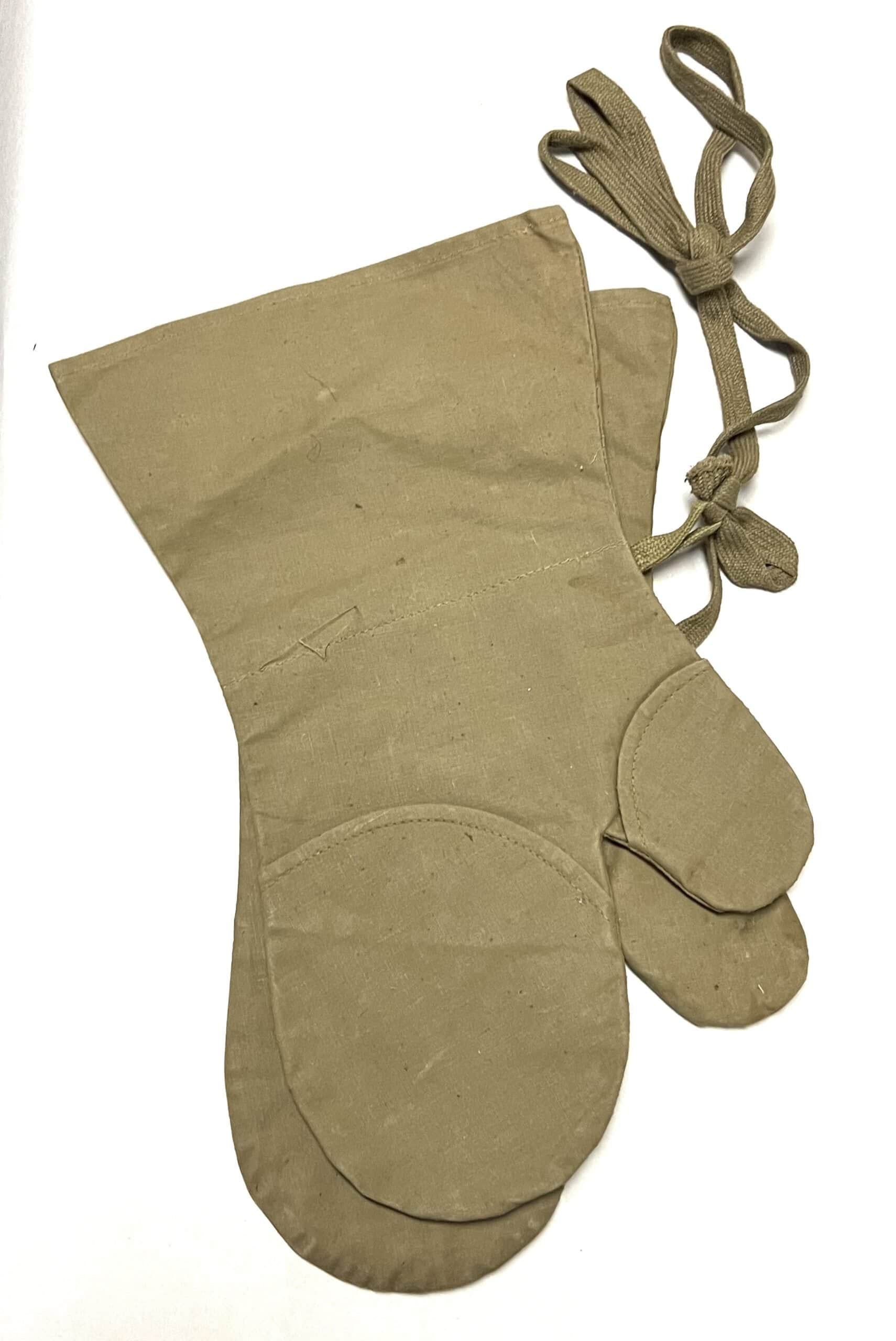 Japanese WW2 1944 dated Mosquito Gloves - Enemy Militaria