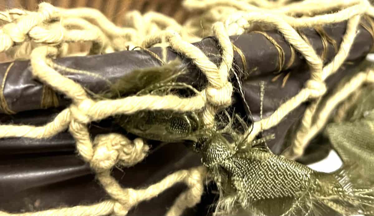 Viet Cong Main Force Reed Helmet with Cover & Net - Enemy Militaria