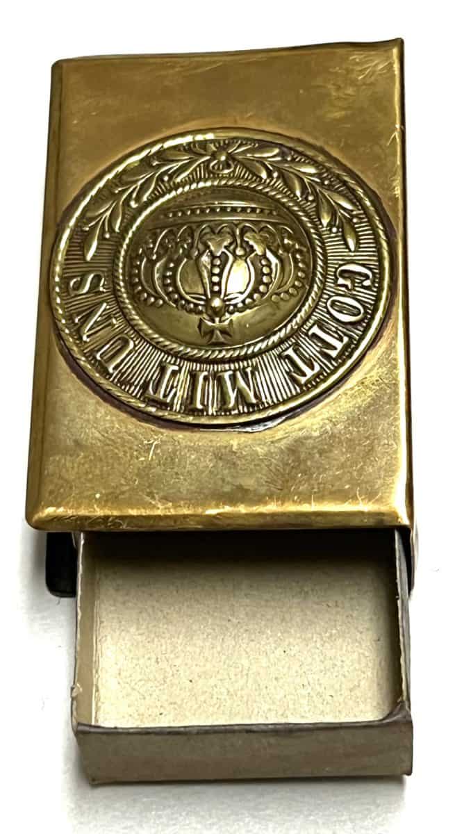 WW1 German Match Box Case - Enemy Militaria