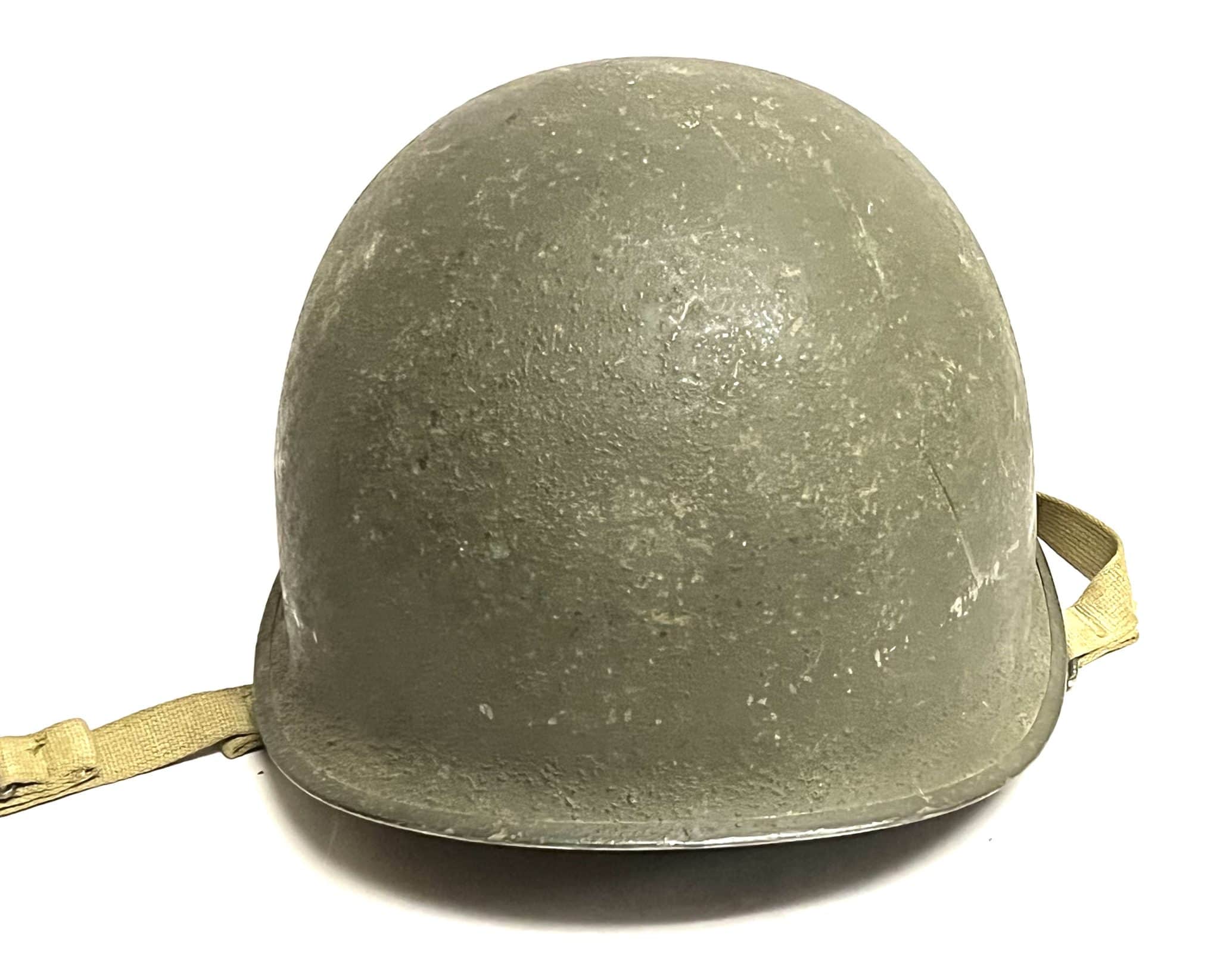 WW2 US Front Seam Early Swivel Bail M1 Helmet Original Paint - Enemy ...