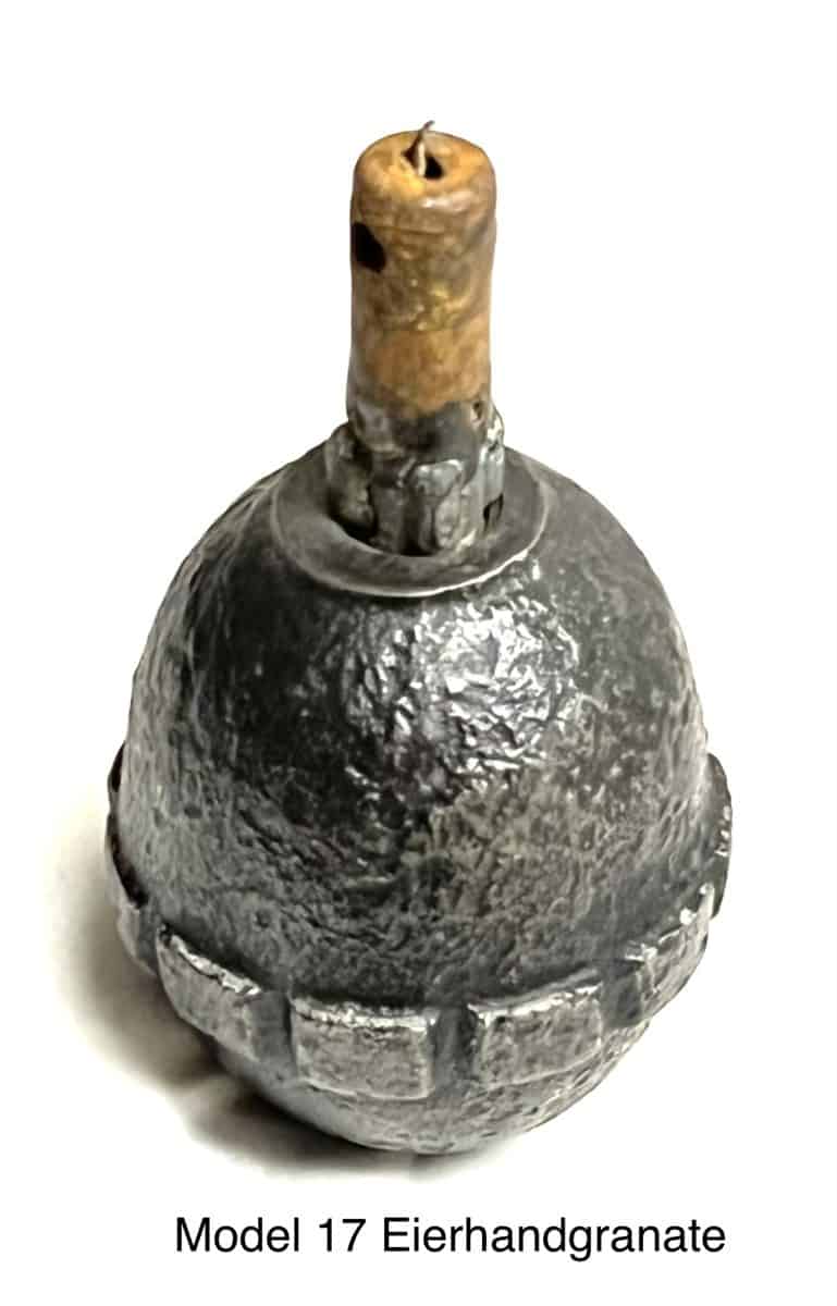 WW1 German Model 17 Hand Grenade - Enemy Militaria