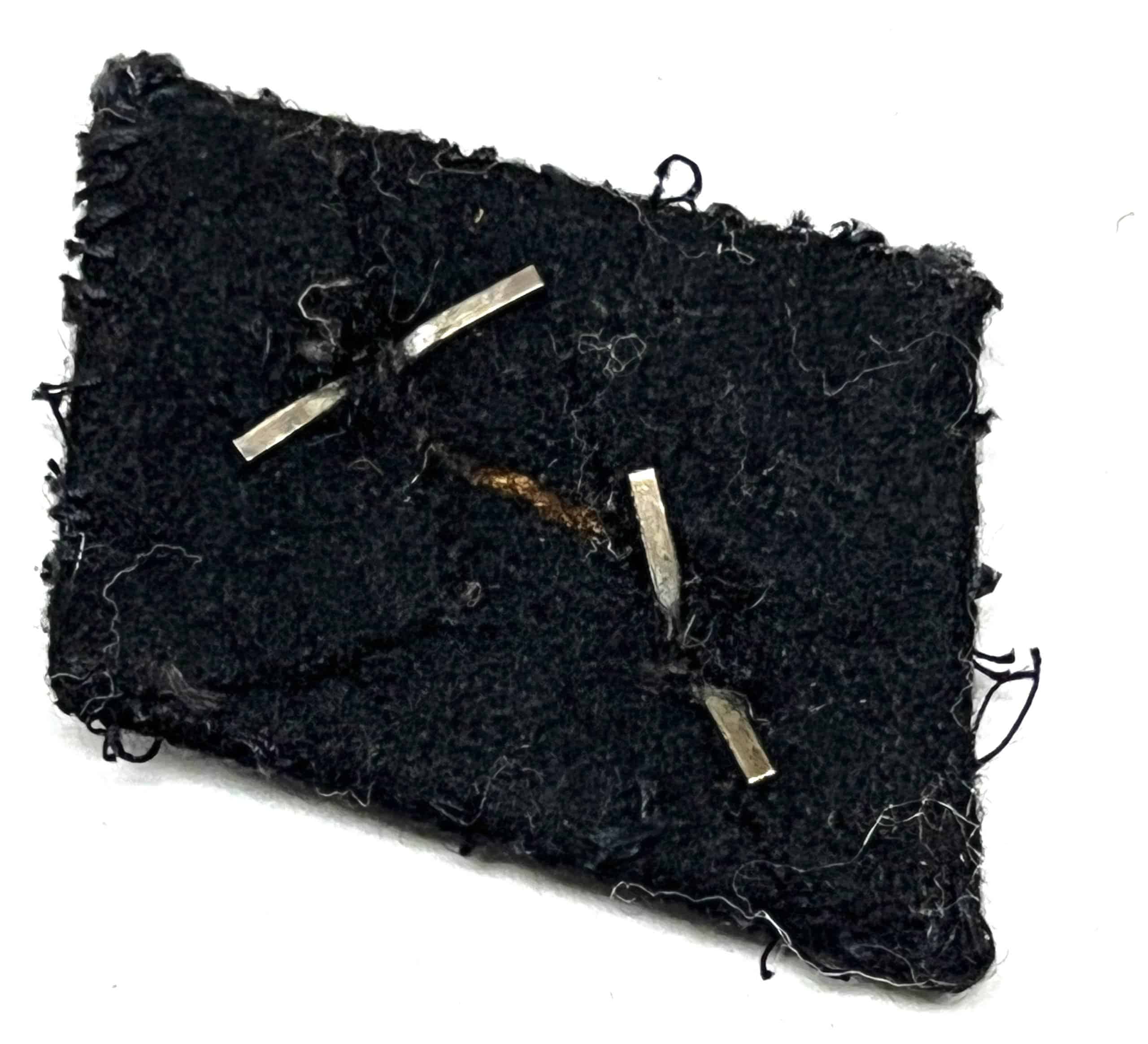 WW2 German SS Collar Tab Sergeant - Enemy Militaria