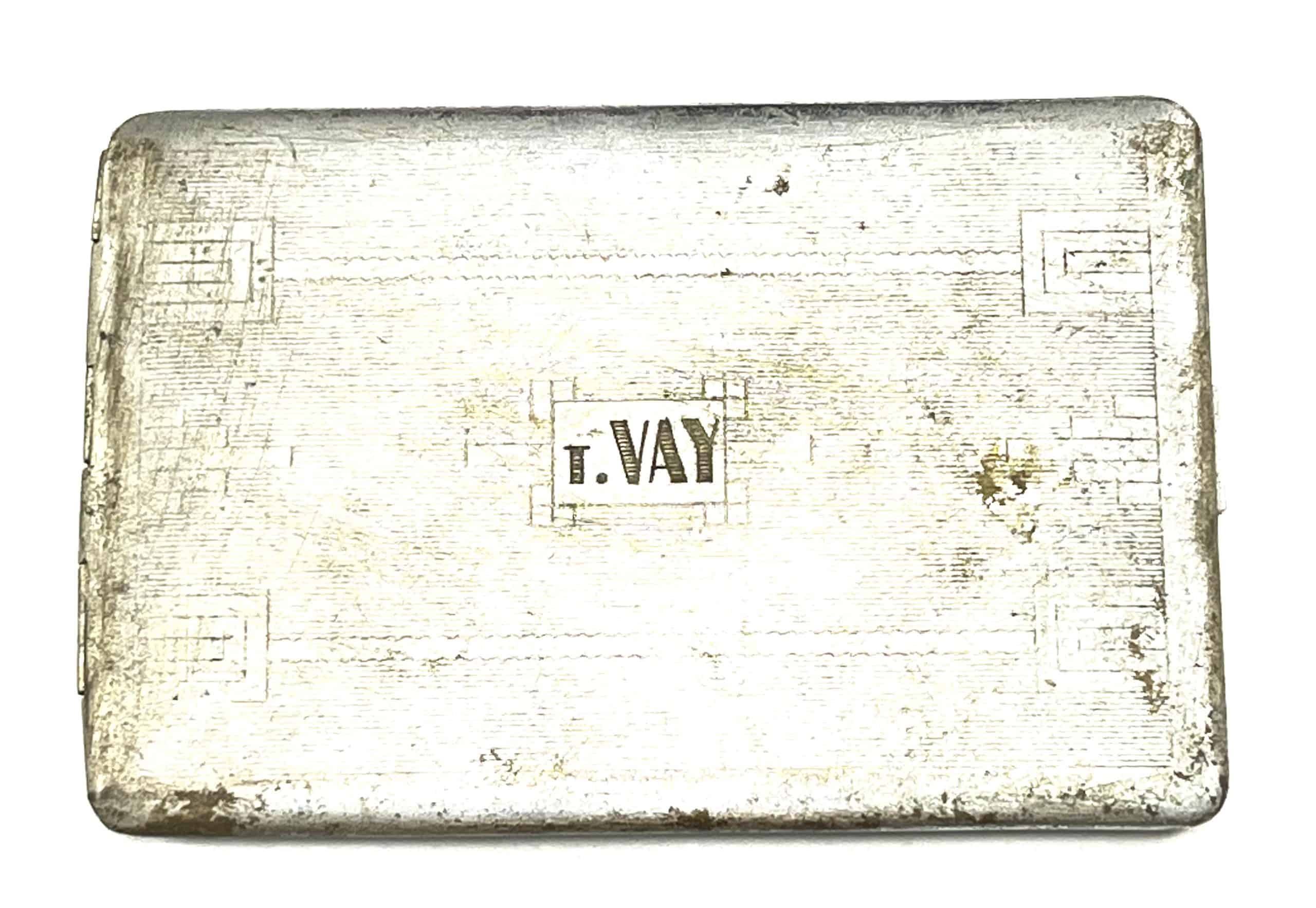 North Vietnamese Army Cigarette Case Named - Enemy Militaria