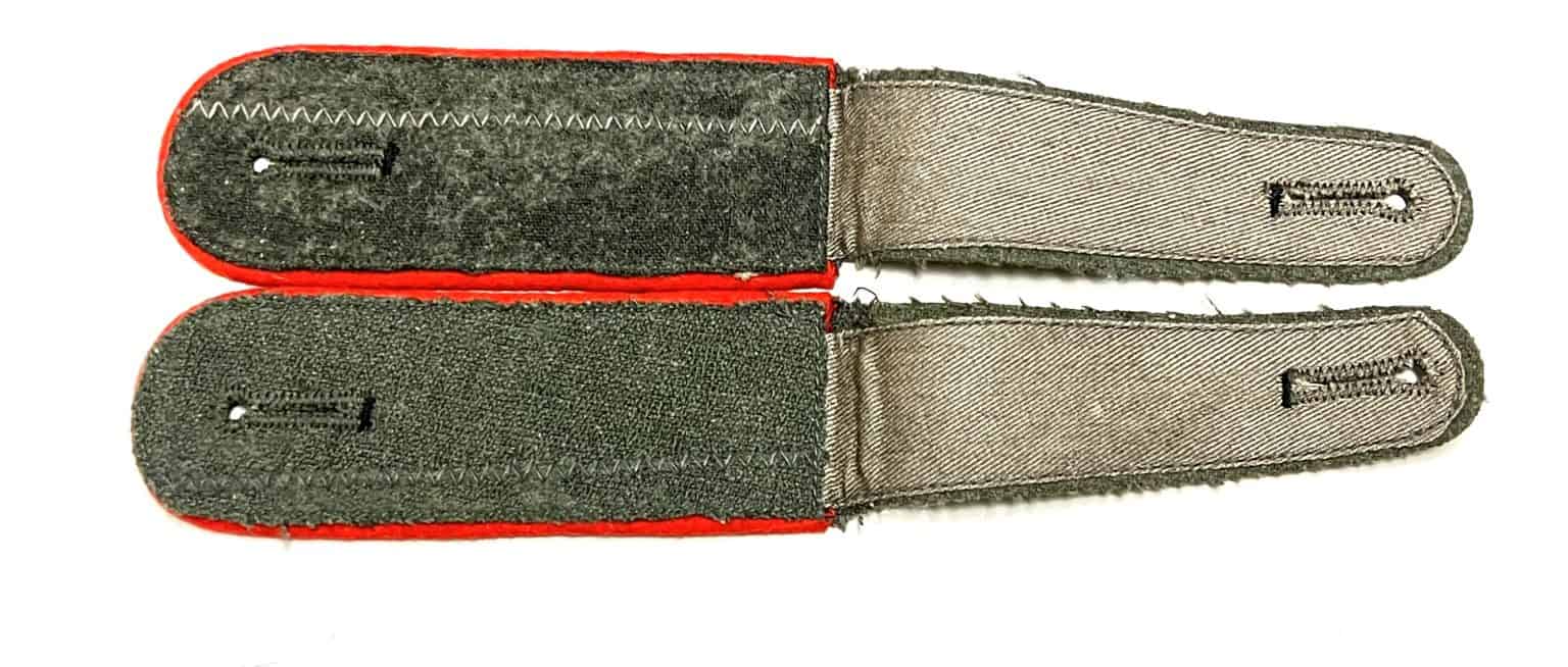 WW2 German Artillery Enlisted Shoulder Boards Pair - Enemy Militaria