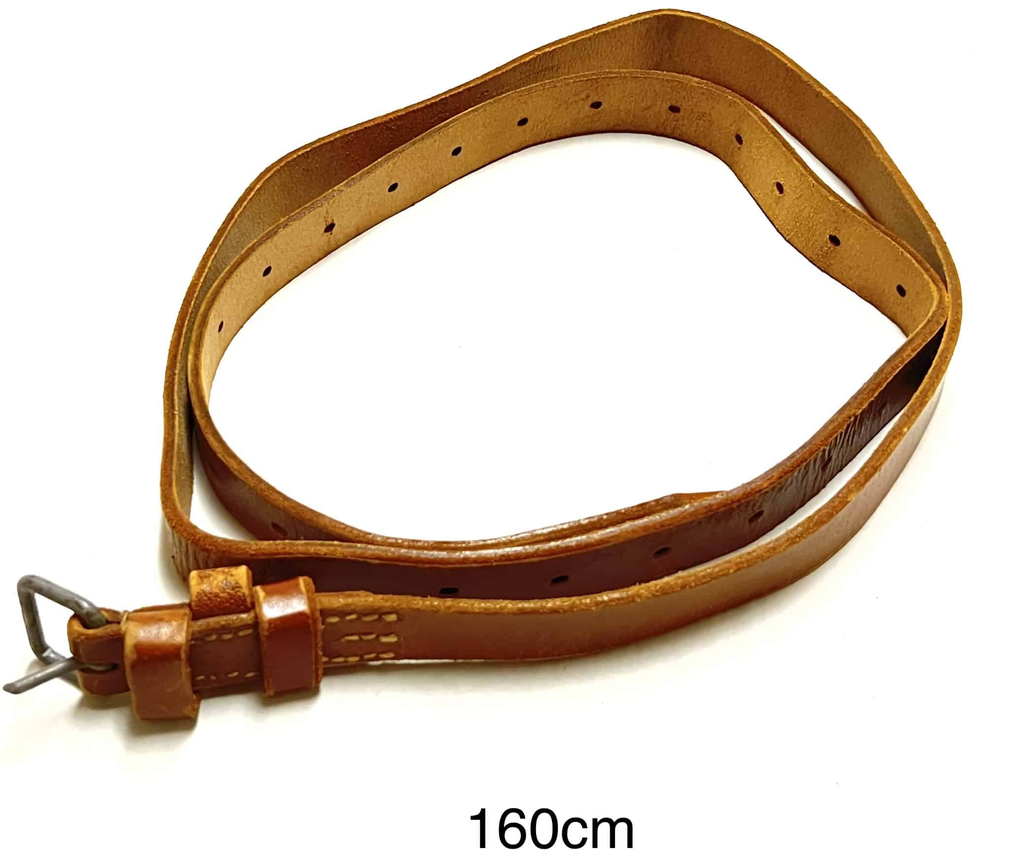 German WW2 1944 dated Leather Utility Belt 160cm - Enemy Militaria