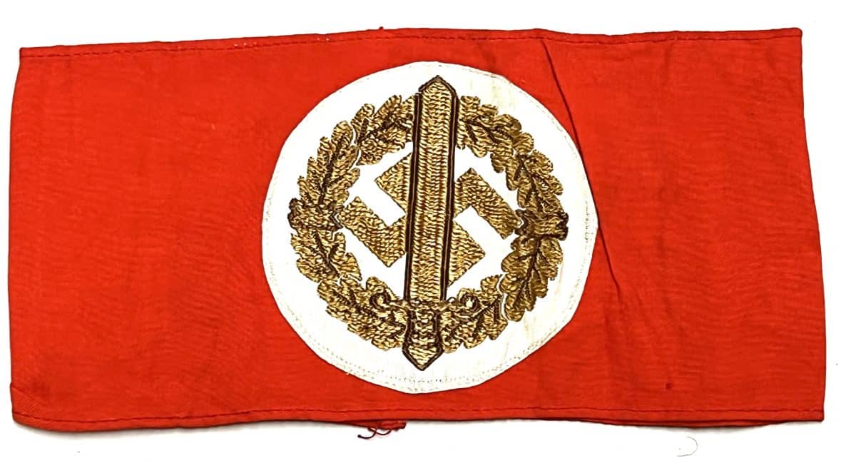 WW2 German Sports Embroidered Armband with RZM Label - Enemy Militaria