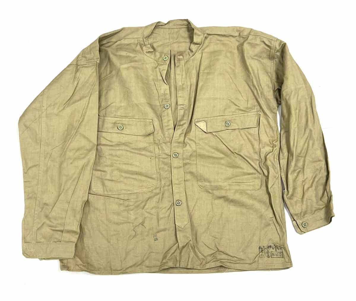 WW2 Japanese Army Enlisted Collarless Tropical Shirt Dated 1941 - Enemy ...