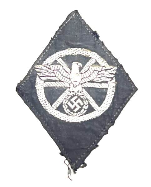 WW2 German NSKK Driver's Sleeve Patch in Bullion Embroidery - Enemy ...