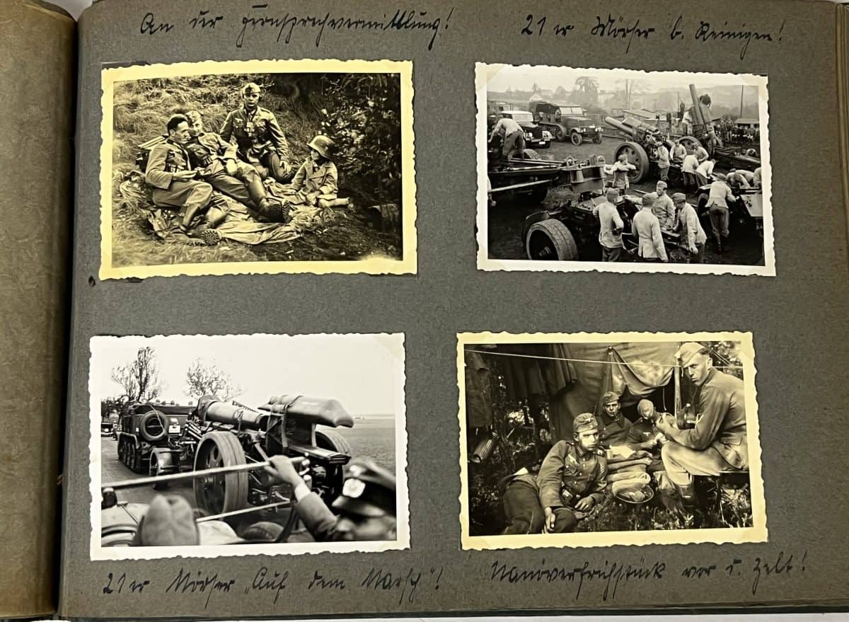 WW2 German 54th Artillery Regiment Photo Album TRANSLATED - Enemy Militaria