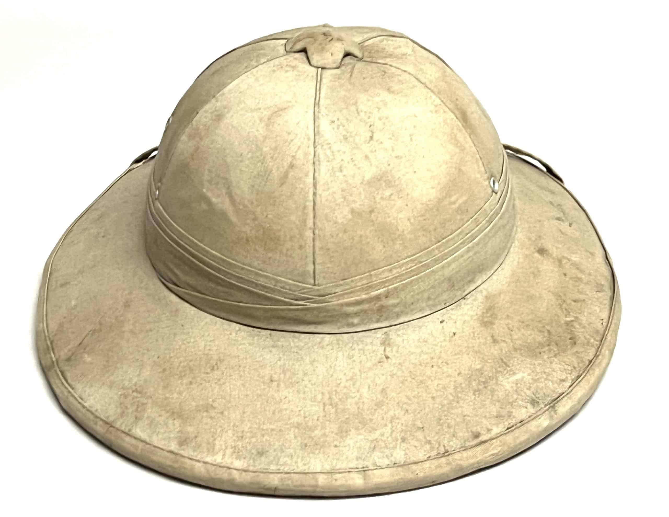 Viet Minh Pith Helmet - Named to H. THINH - Enemy Militaria