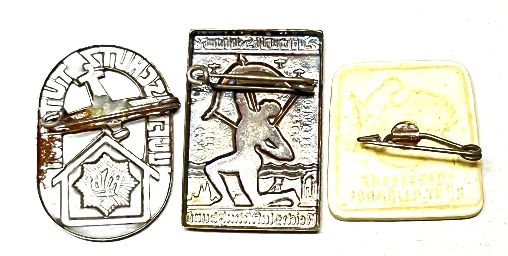 WW2 German Tinnies Luftschultz and NSDAP - Enemy Militaria