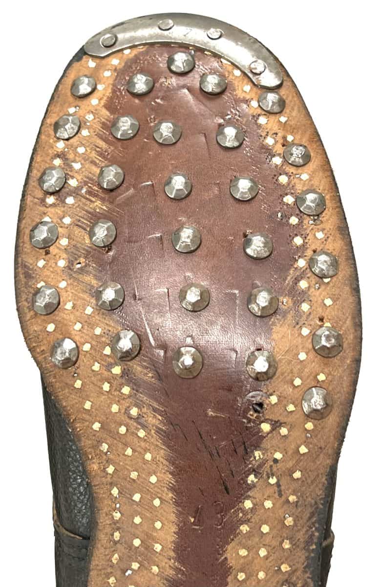 WW2 German Enlisted Combat Shoes with Hobnails Size 43 Unissued - Enemy ...