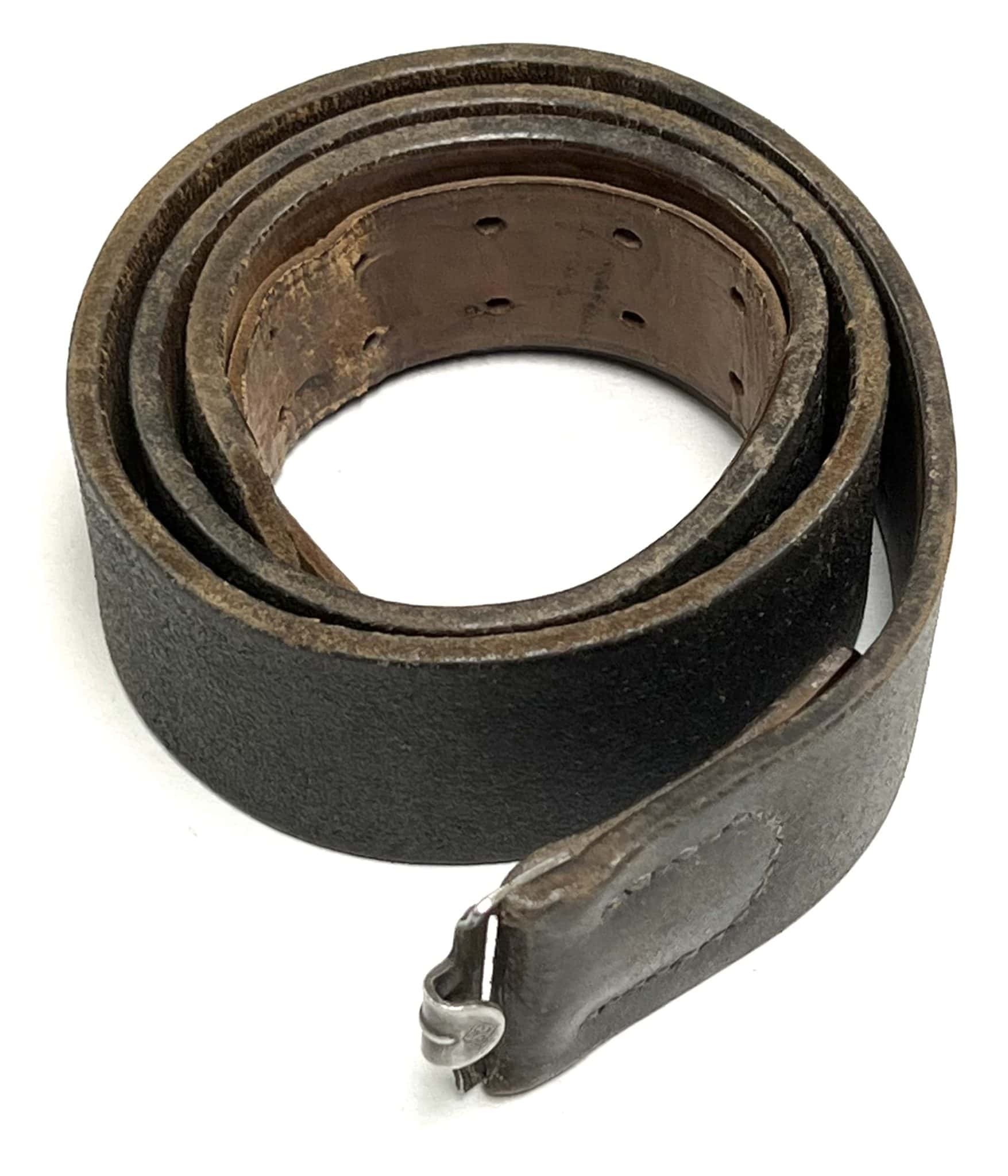 WW2 German Leather Belt - Marked 120 - Enemy Militaria