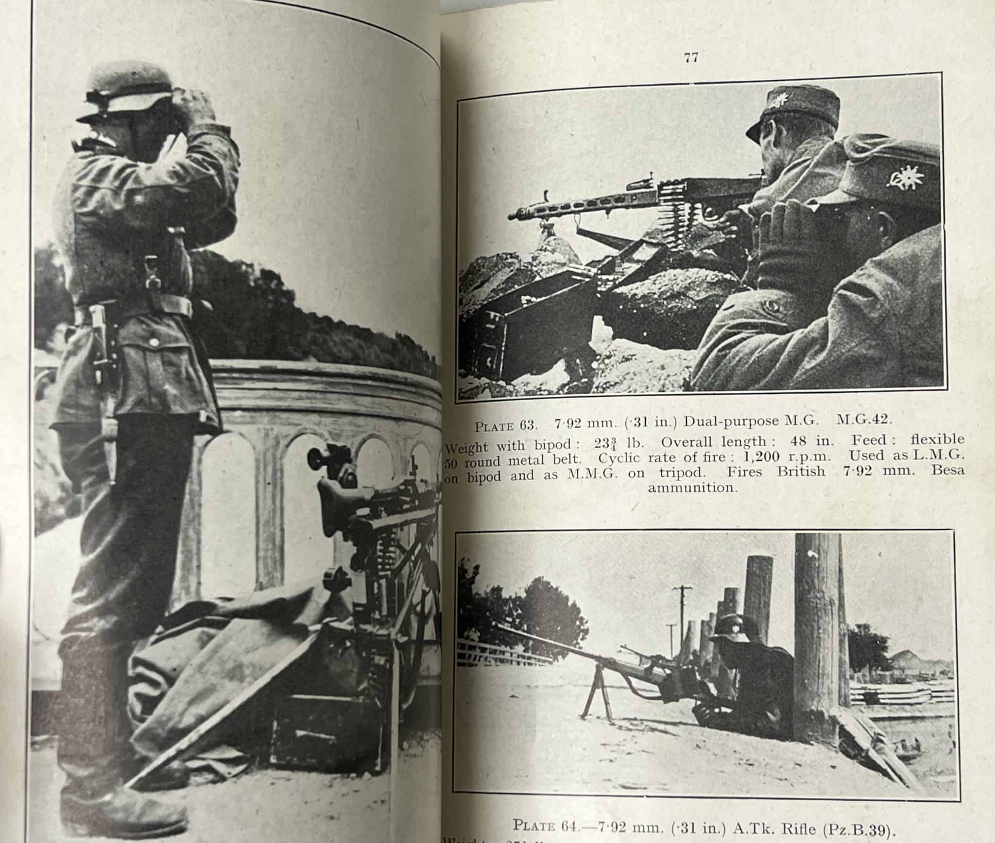 WW2 US Army Manual 1943 - German Weapons Illustrated - Enemy Militaria