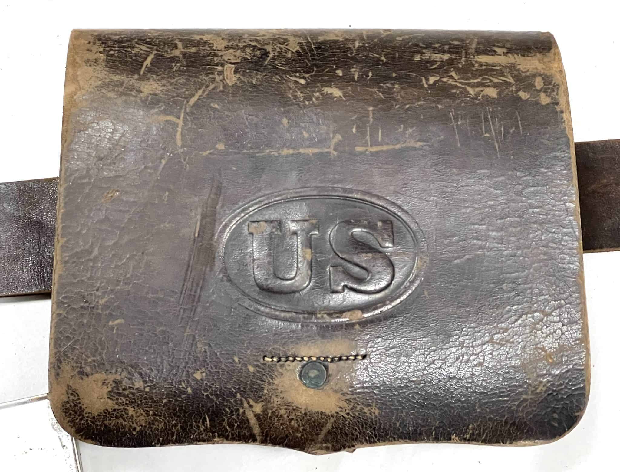 AMAZING - US Civil War Infantry Belt with Buckle, Cartridge Box, Cap ...