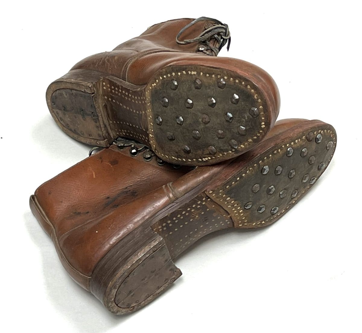 WW2 German Combat Shoes Brown Size 44 RBN Marked Excellent - Enemy ...