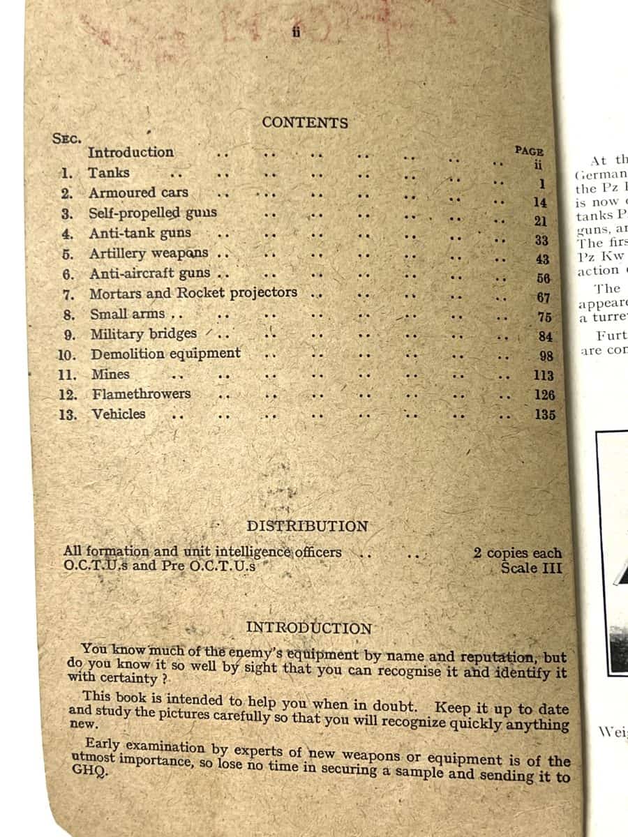 WW2 US Army Manual 1943 - German Weapons Illustrated - Enemy Militaria