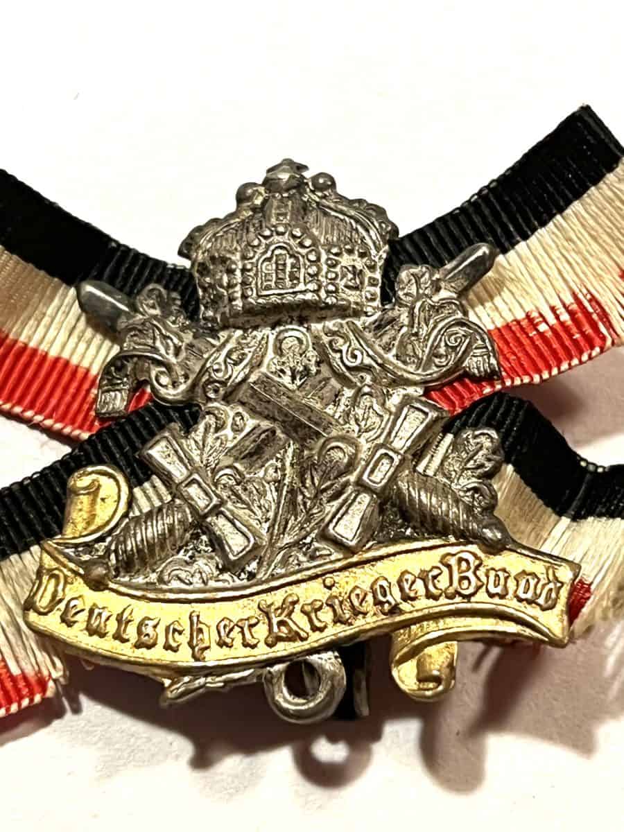WW2 German Tinnie for Deutcher Kreigerbund Veteran of WW1 Organizaiton ...