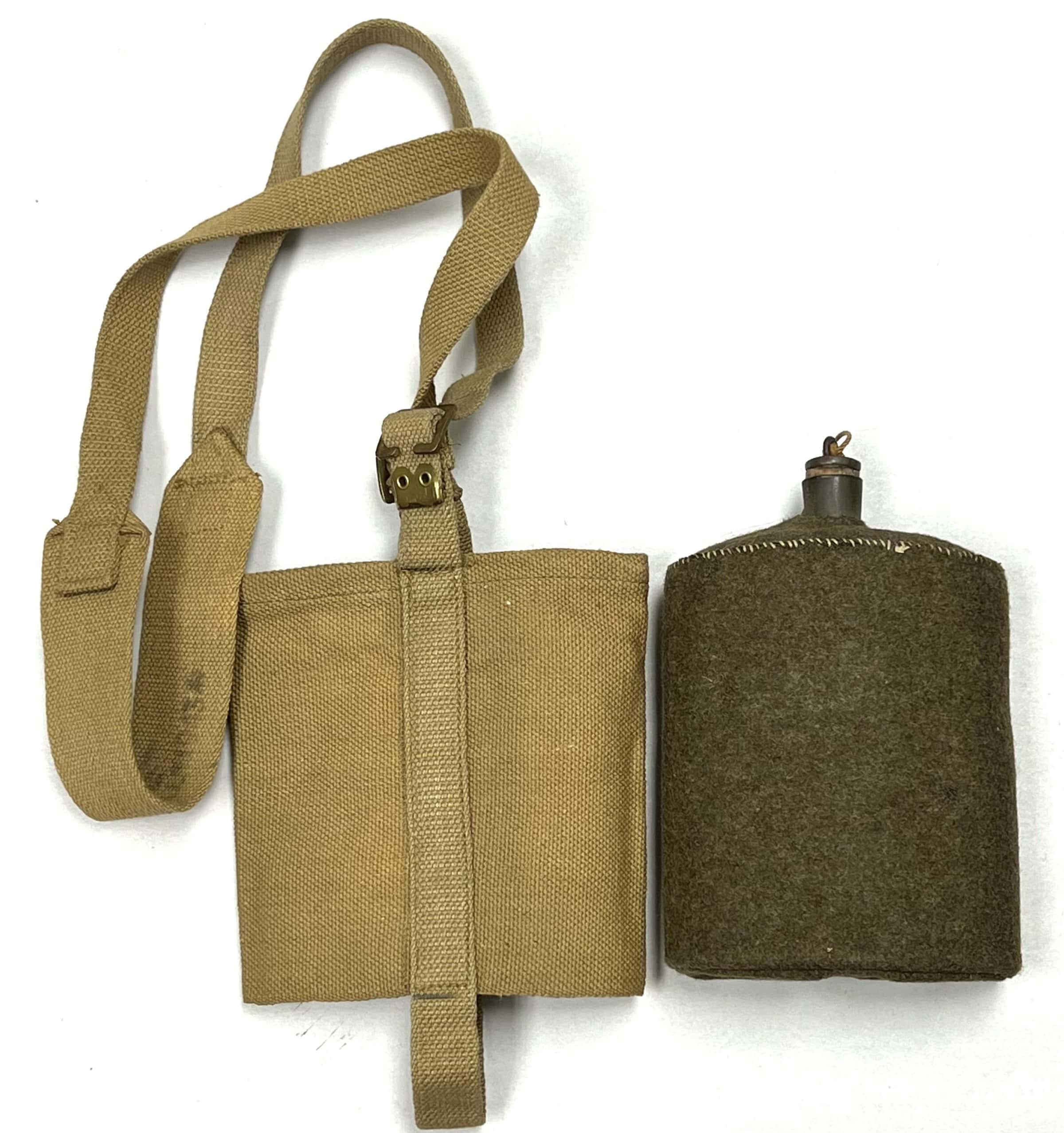 WW2 British Pattern 37 Canteen Harness with Shoulder Strap Both 1943 ...