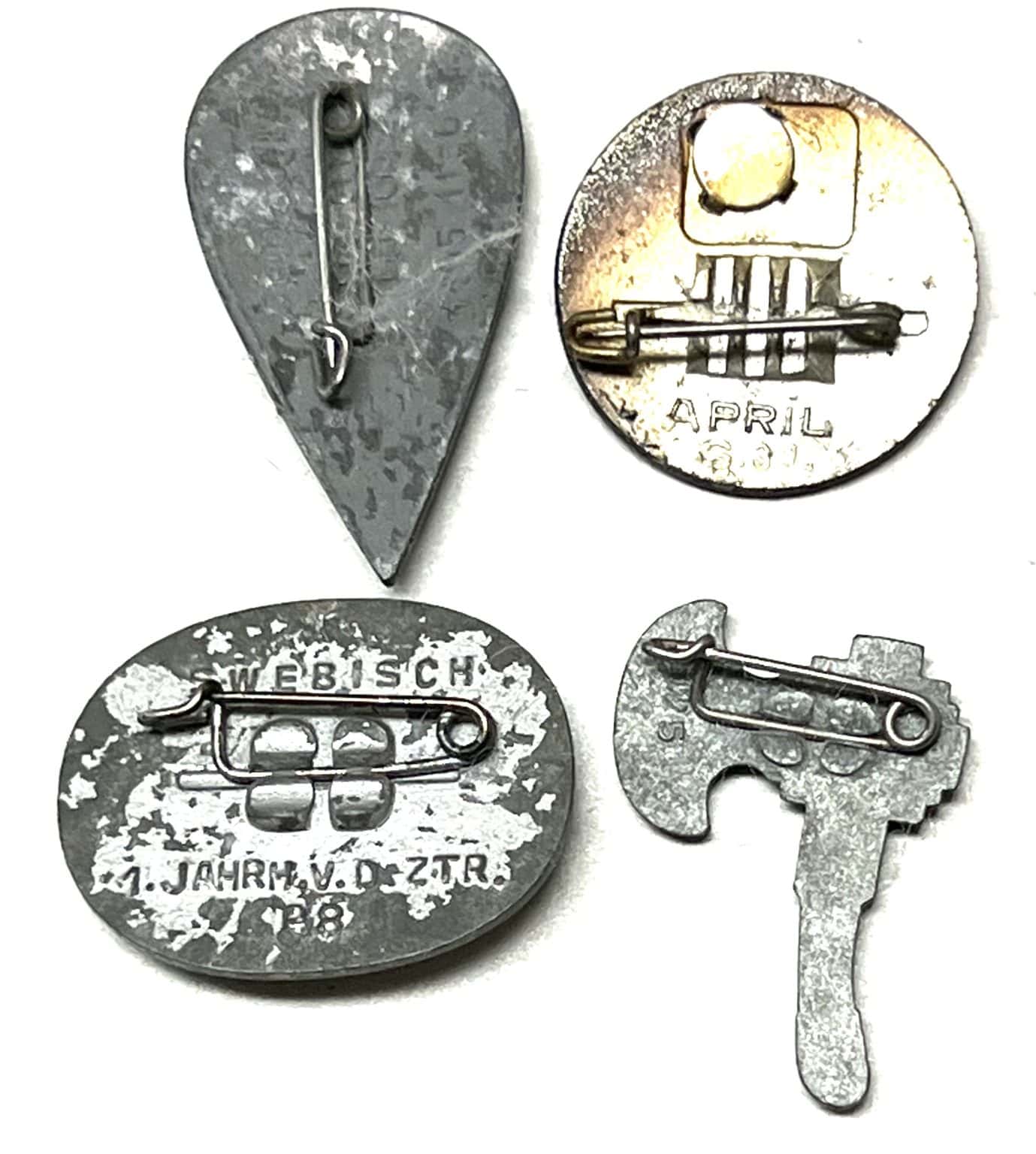 WW2 German Tinnies for Nordic Heritage Swebish etc - Enemy Militaria