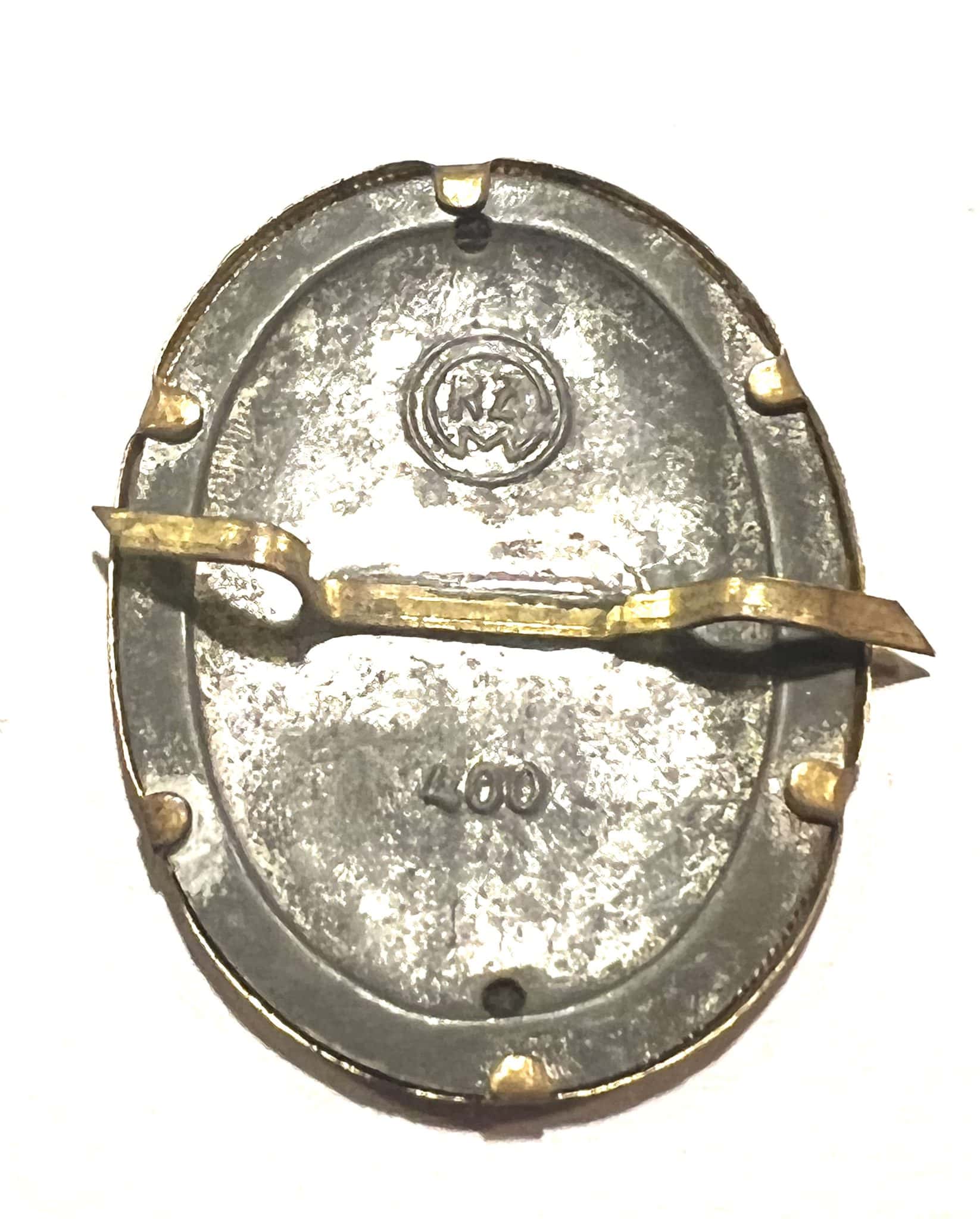 WW2 German NSDAP DAF Visor Cap Badge RZM Marked - Enemy Militaria