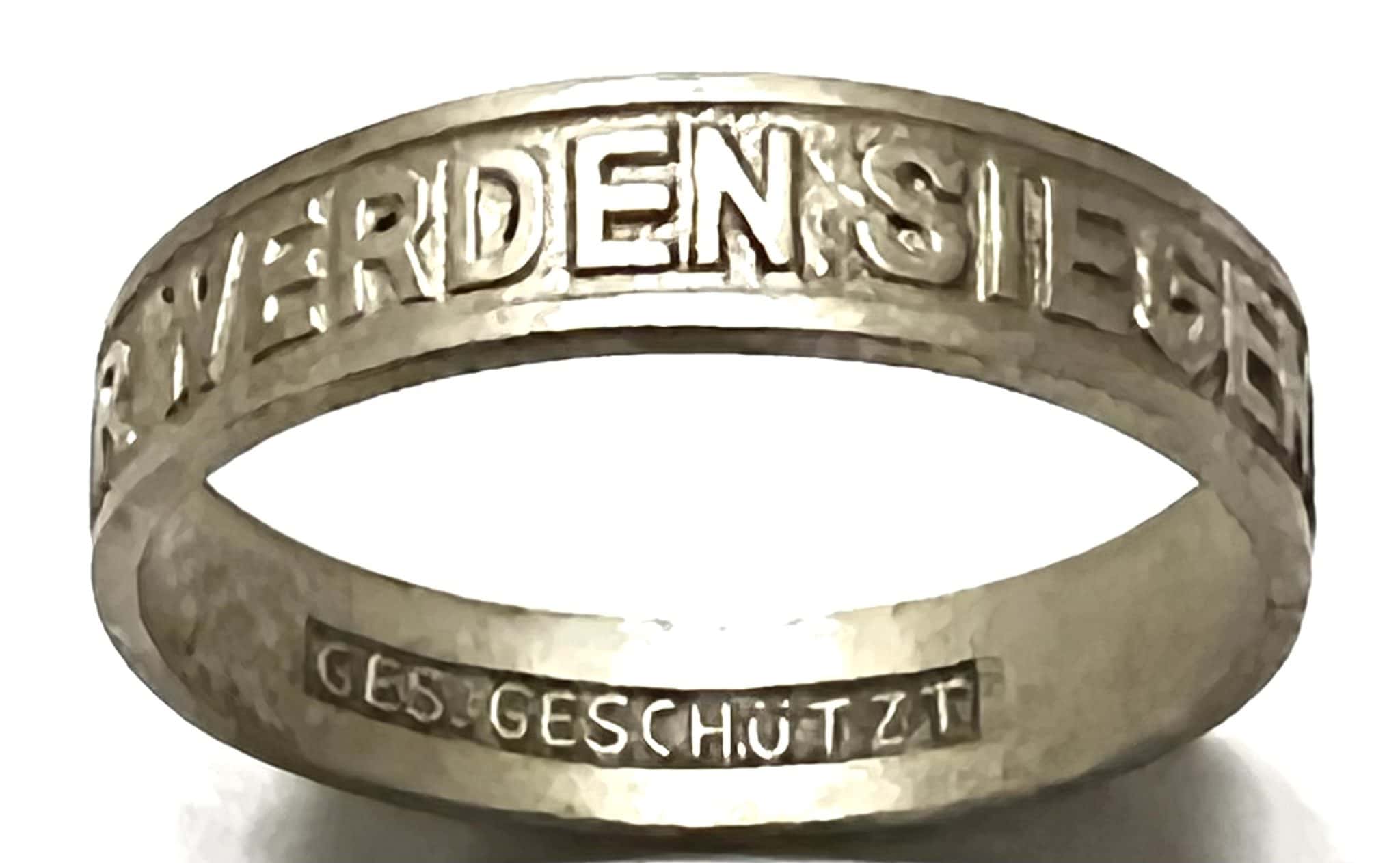 WW2 German Soldier's Patriotic Ring WE MUST AND WE WILL WIN - Enemy ...