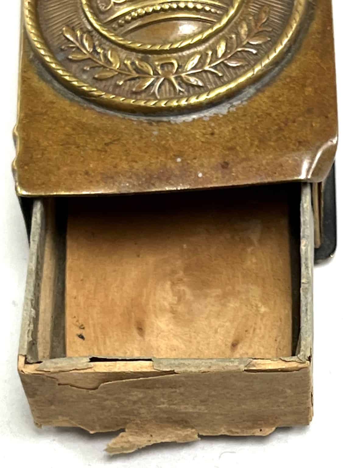 WW1 German Matchbook Cover with Box - Enemy Militaria
