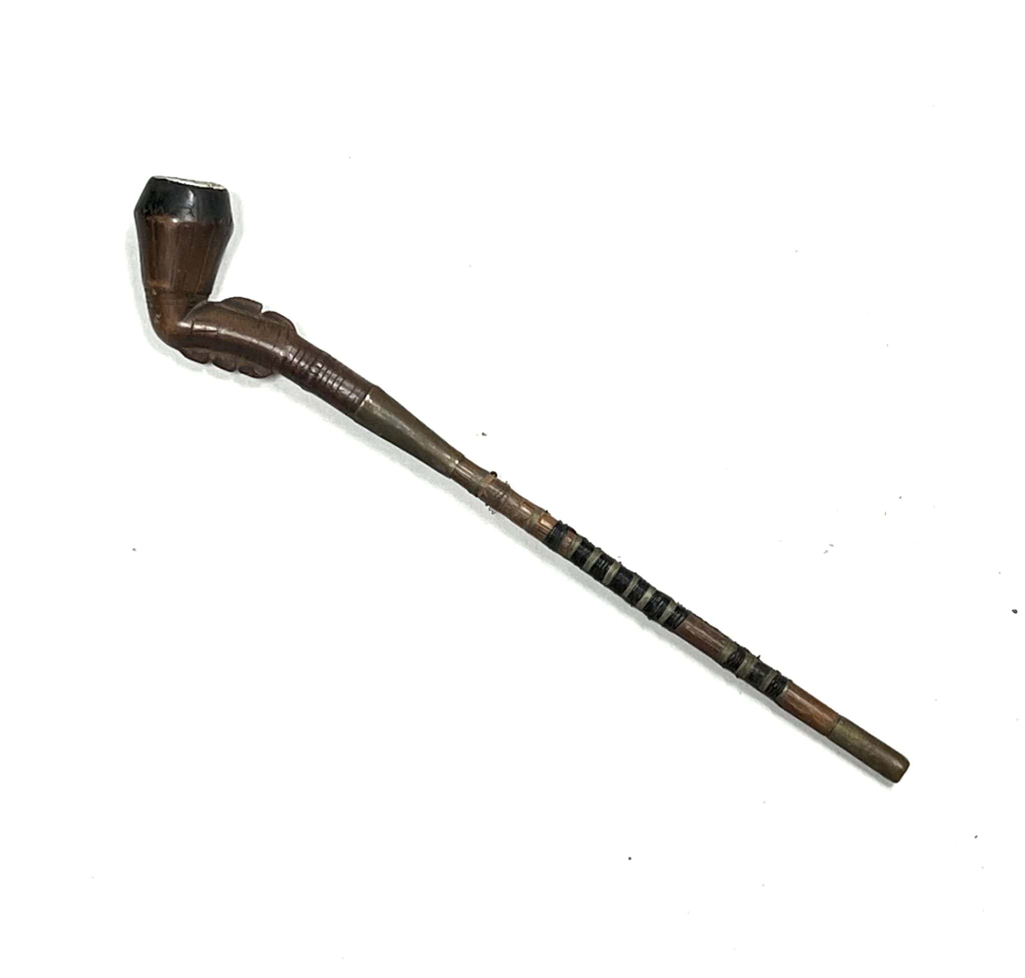 Vietnam War Montangyard Pipe with Wire Wrap - Enemy Militaria