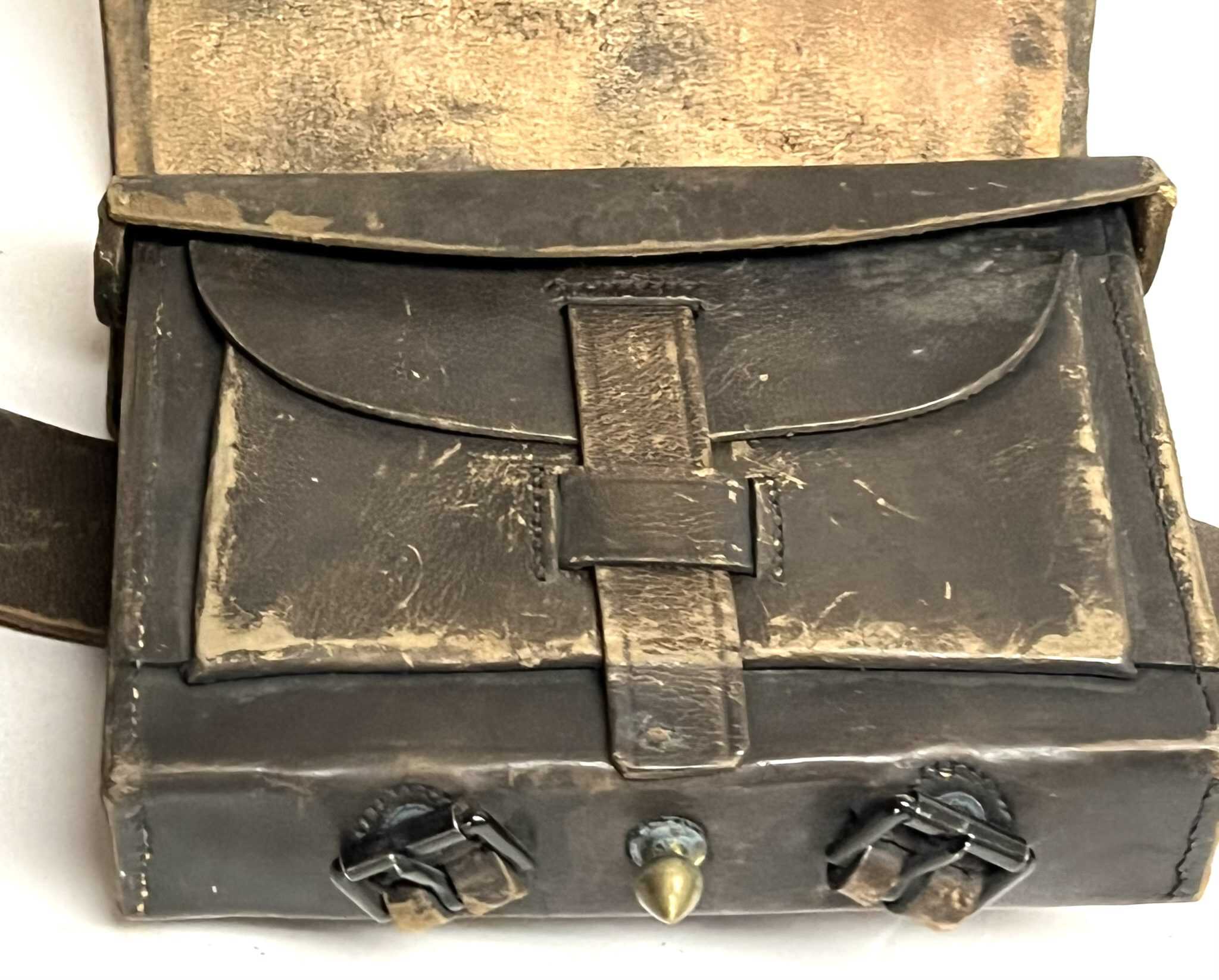 AMAZING - US Civil War Infantry Belt with Buckle, Cartridge Box, Cap ...