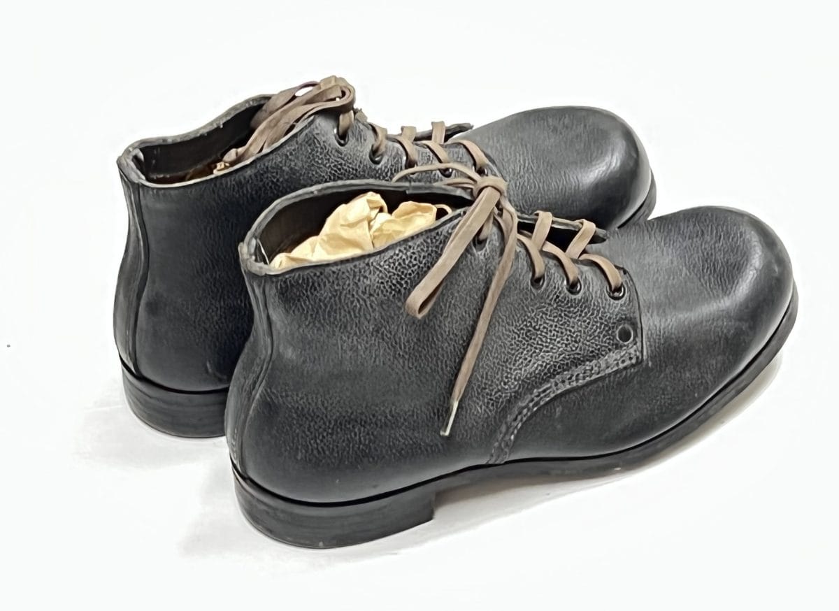 WW2 German Enlisted Combat Shoes with Hobnails RBN Number Marked ...