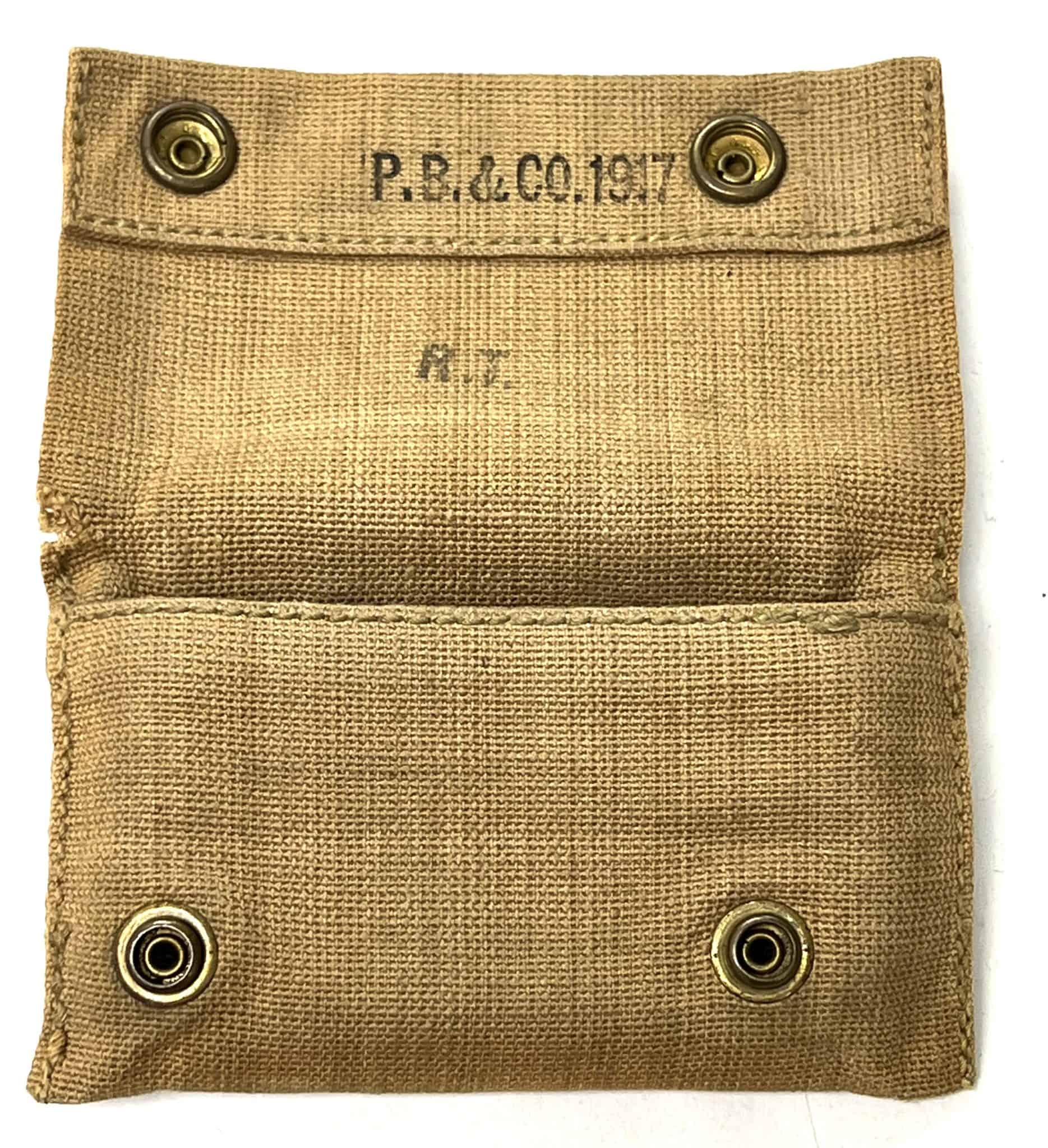 WW1 US Model 1910 First Aid Pouch 1917 w 1918 Dressing Tin - Enemy ...