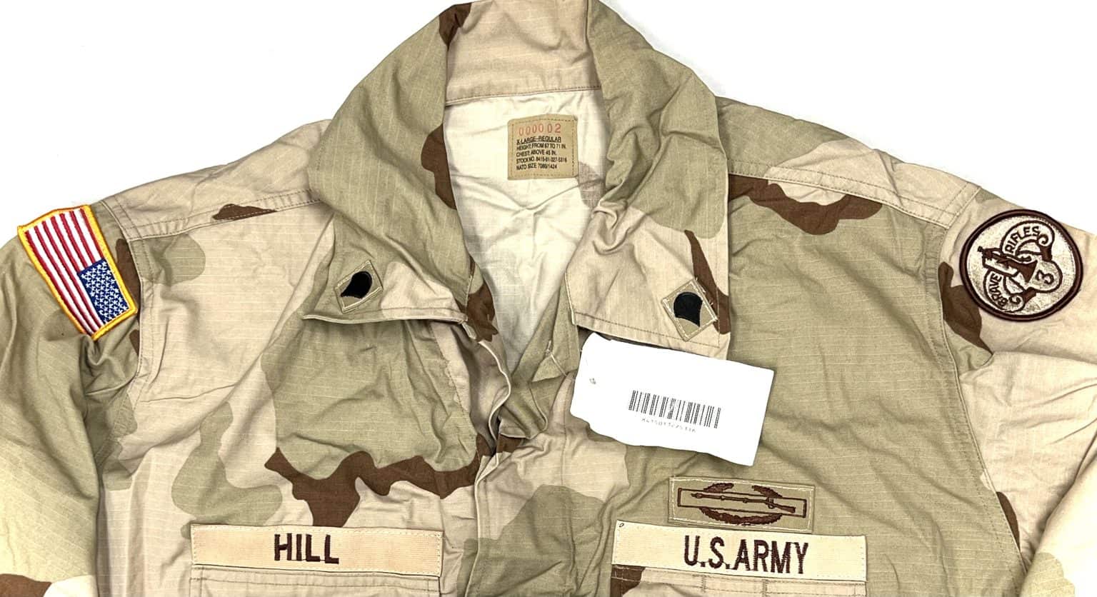 US Army DCU Jacket Patched to SPEC Hill CIB 3rd Armored Cavalry ...