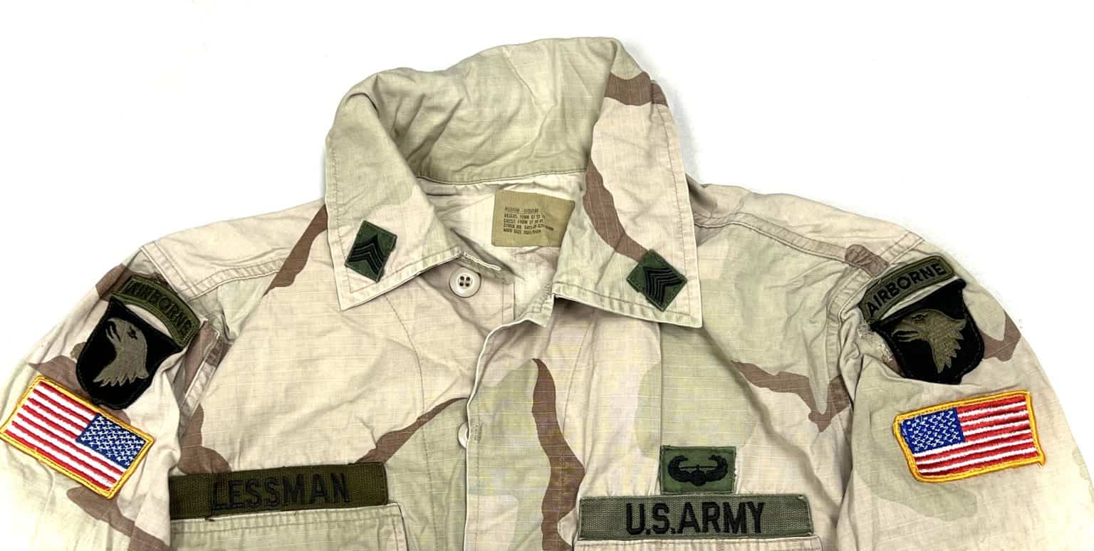US Army DCU Jacket Double Invasion Patched to SGT LESSMAN 101st ...