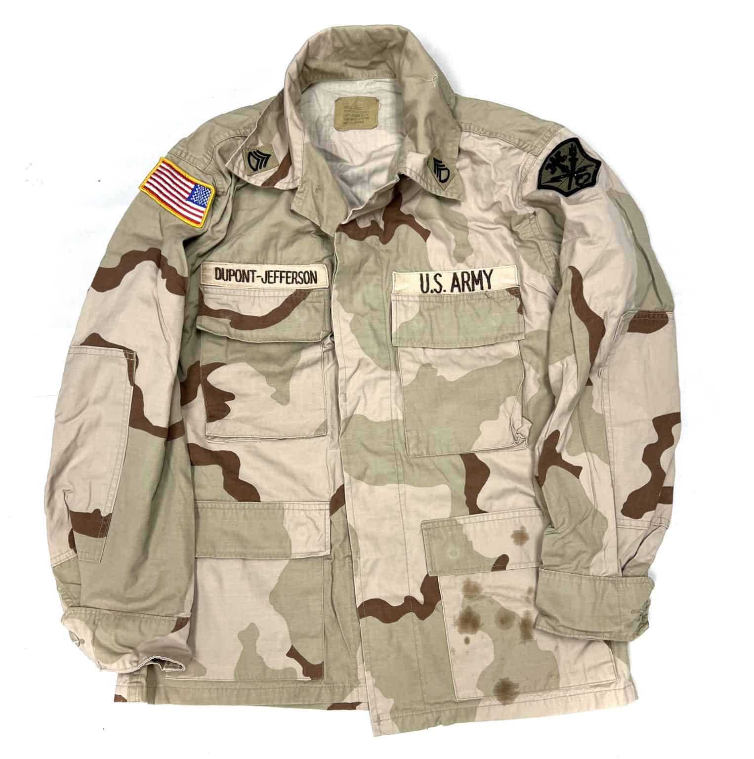US Army DCU Jacket Patched to SSG DUPONT-JEFFERSON INSCOM - Enemy Militaria