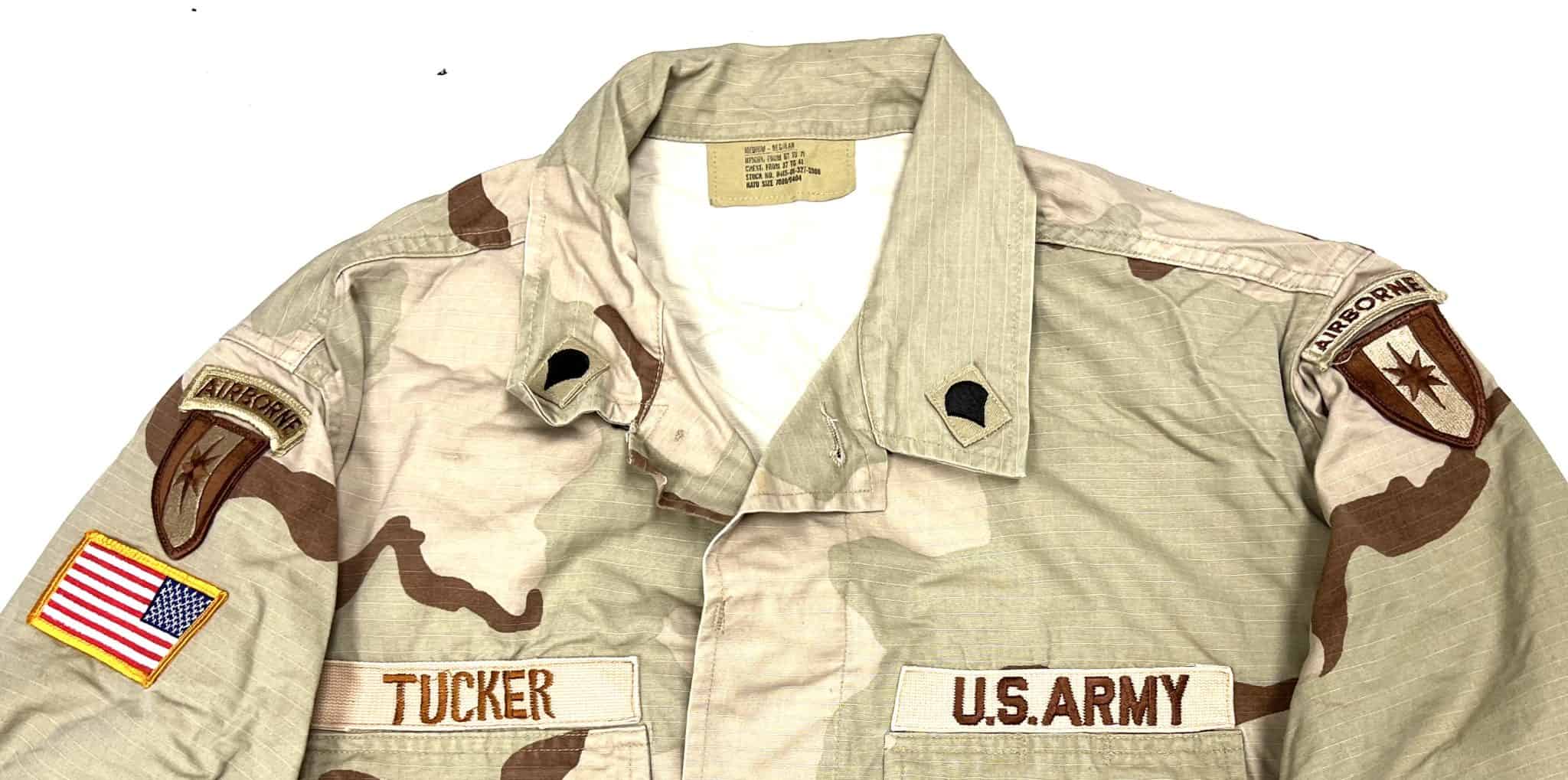 US Army DCU Jacket Patched to SPEC TUCKER 44th Medical Airborne - Enemy ...