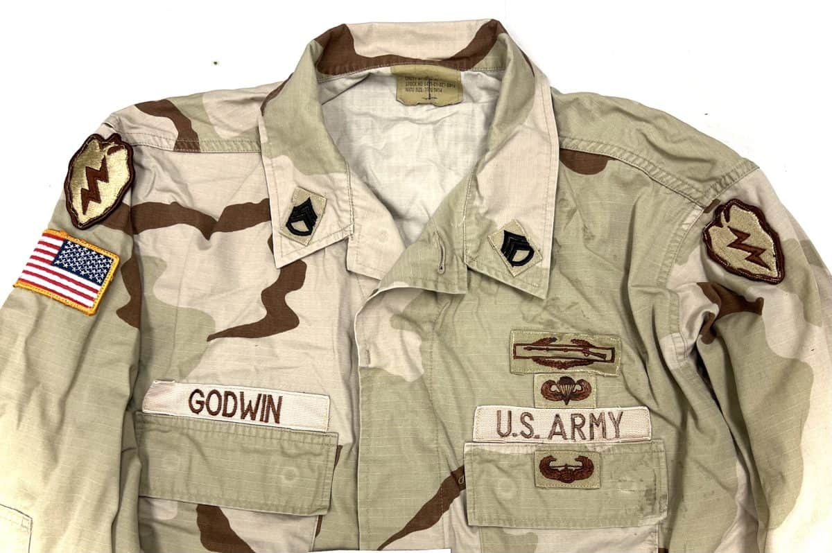 US Army DCU Jacket Double Patched to SSG GODWIN CIB Jump Wings 25th Inf ...