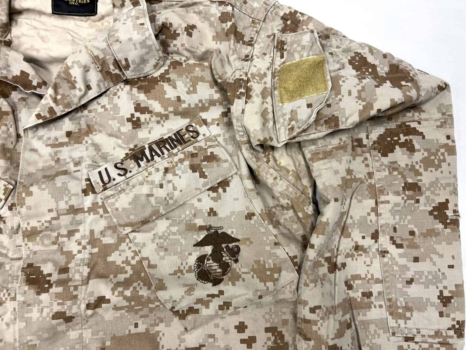 USMC Desert Marpat Camouflage JONES Med Long Jacket 2001 Contract ...