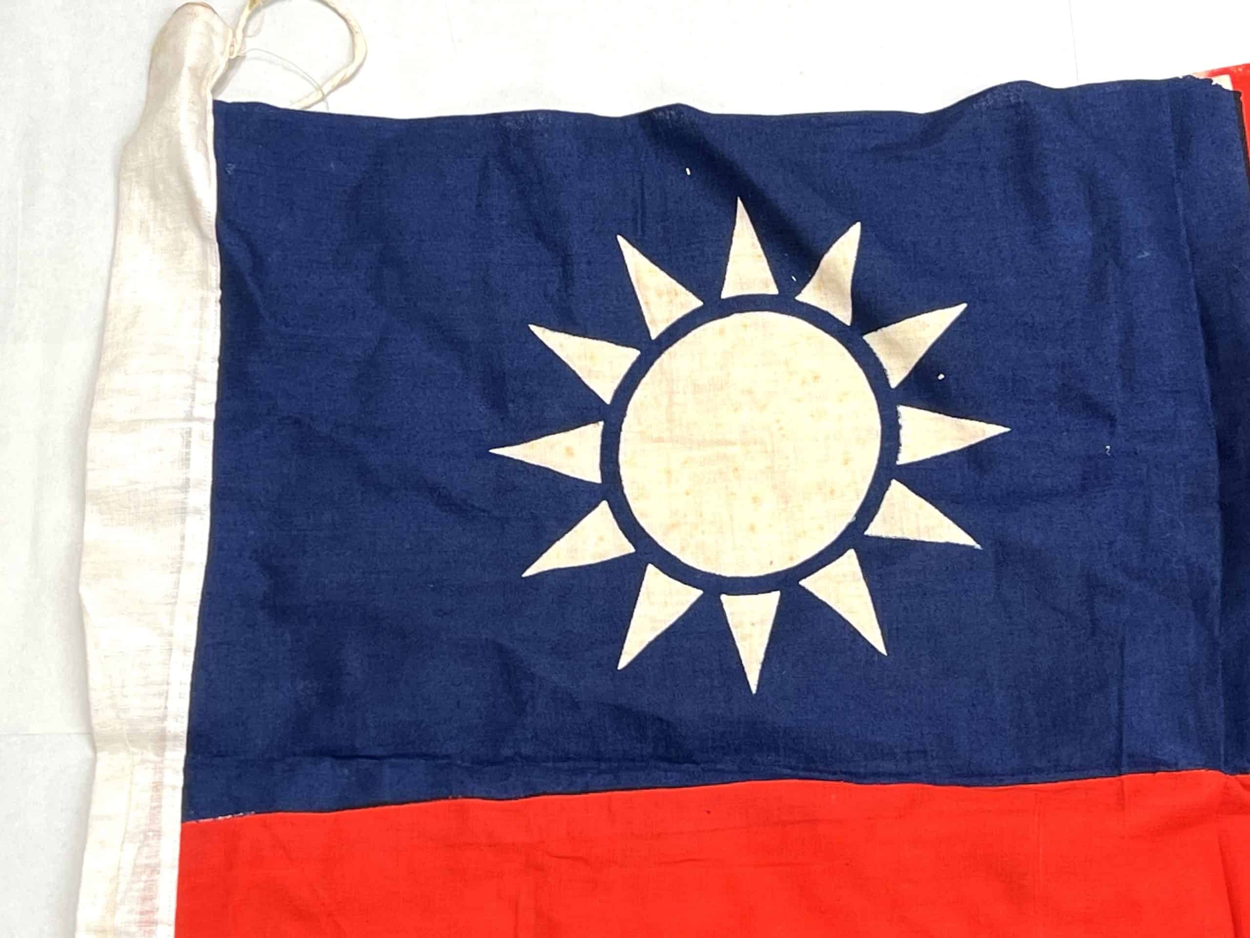 WW2 Chinese Nationalist Flag from CBI Theater - Enemy Militaria