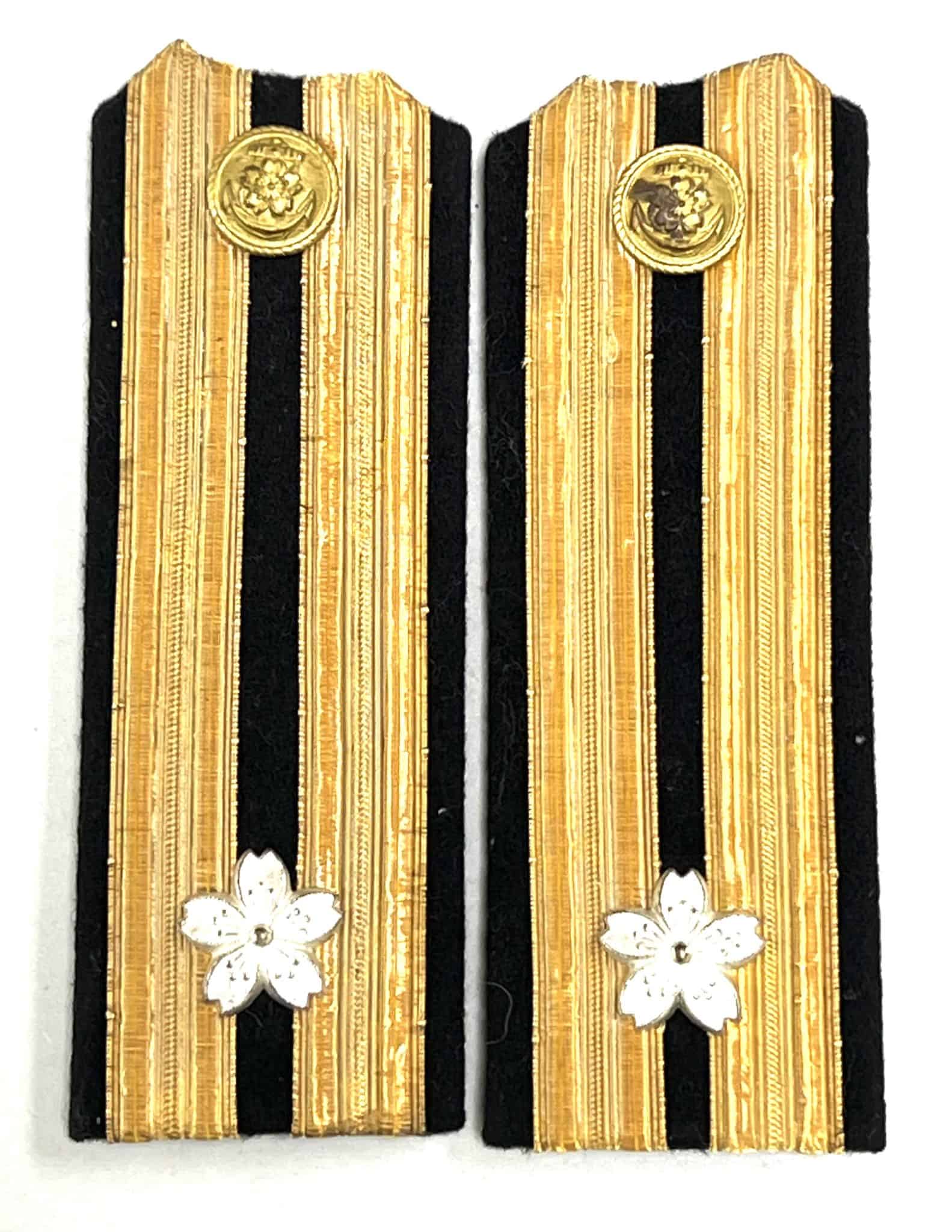 WW2 Japanese Navy Officer Shoulder Boards - Lieutenant Commander ...