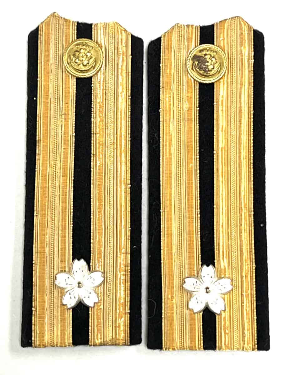 WW2 Japanese Navy Officer Shoulder Boards - Lieutenant Commander ...