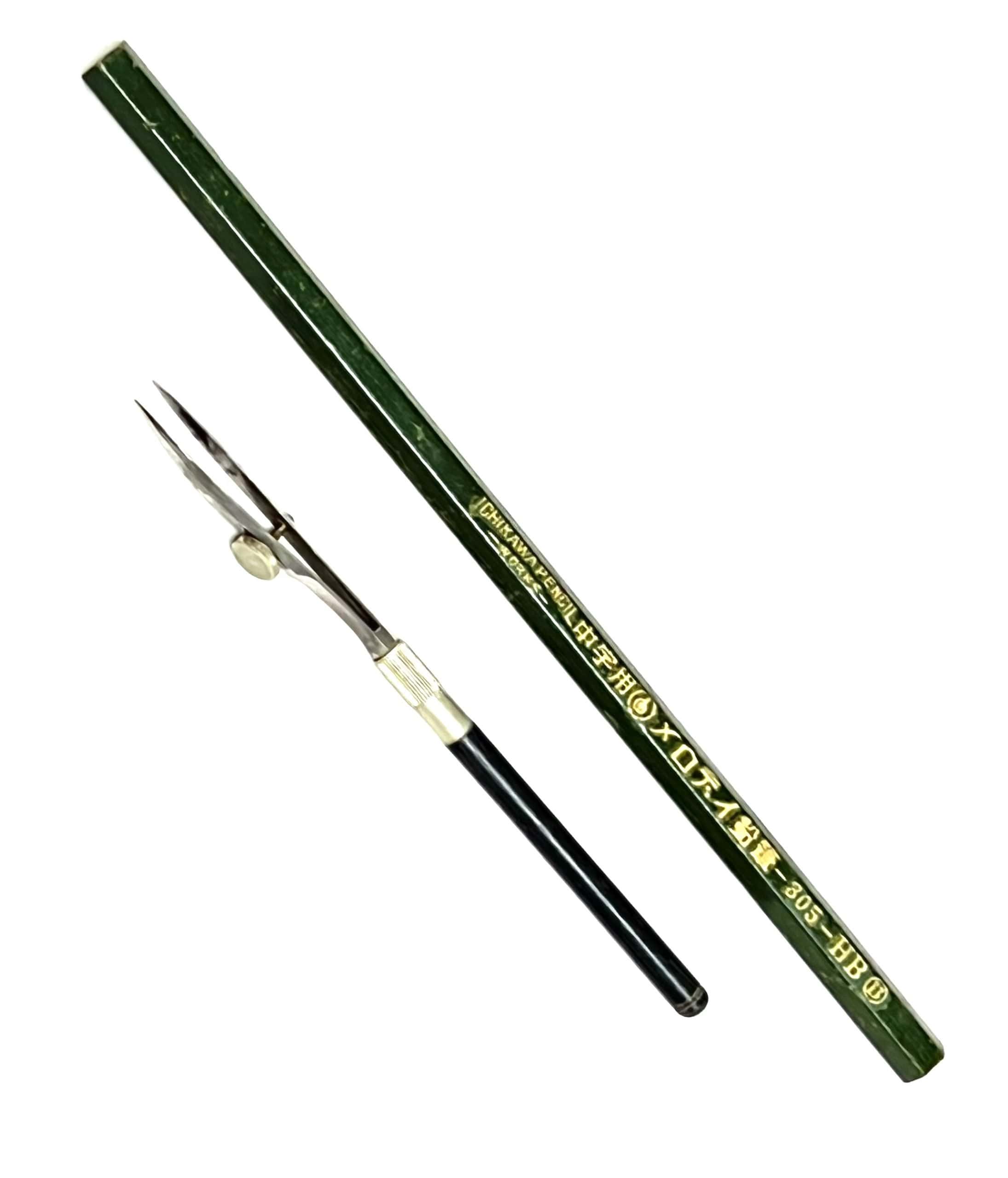 WW2 Japanese Officer Okinawa Pencil and Protractor Set - Enemy Militaria